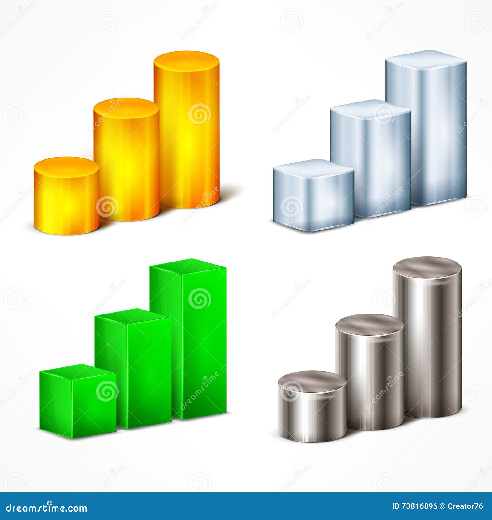 Color Indication Elements on White Stock Vector - Illustration of ...