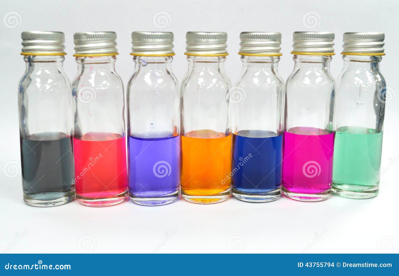 Color Indicator in a Cap Vial Stock Photo - Image of color, point: 43755794