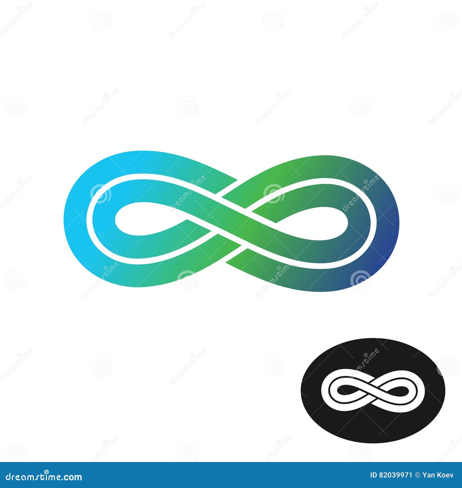 Color infinity logo stock vector. Illustration of color - 82039971