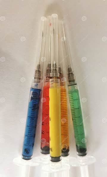 A color injections editorial photo. Image of injections - 191274026