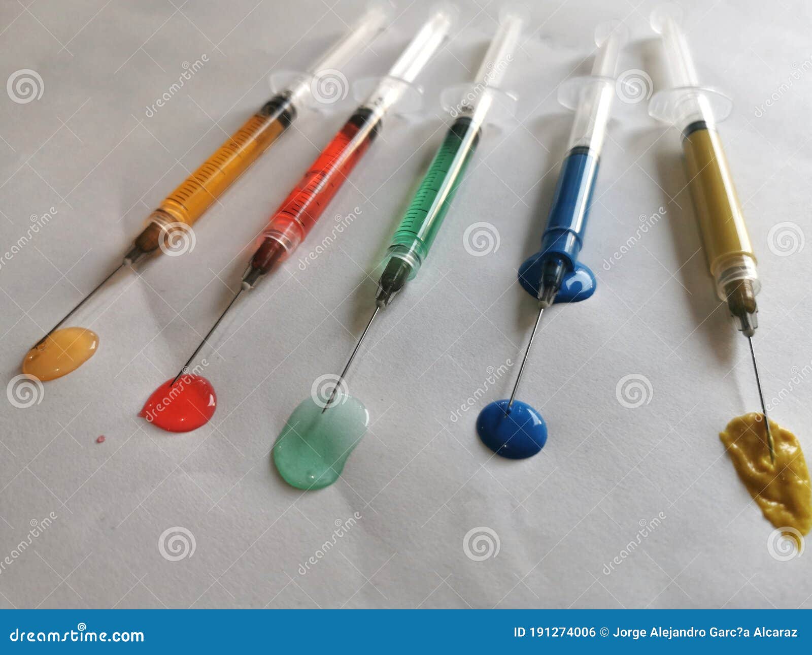 A color injections stock photo. Image of blue, color - 191274006