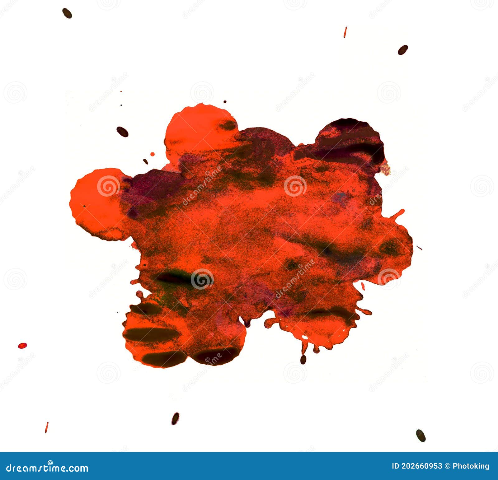 Color ink blot on white stock image. Image of color - 202660953