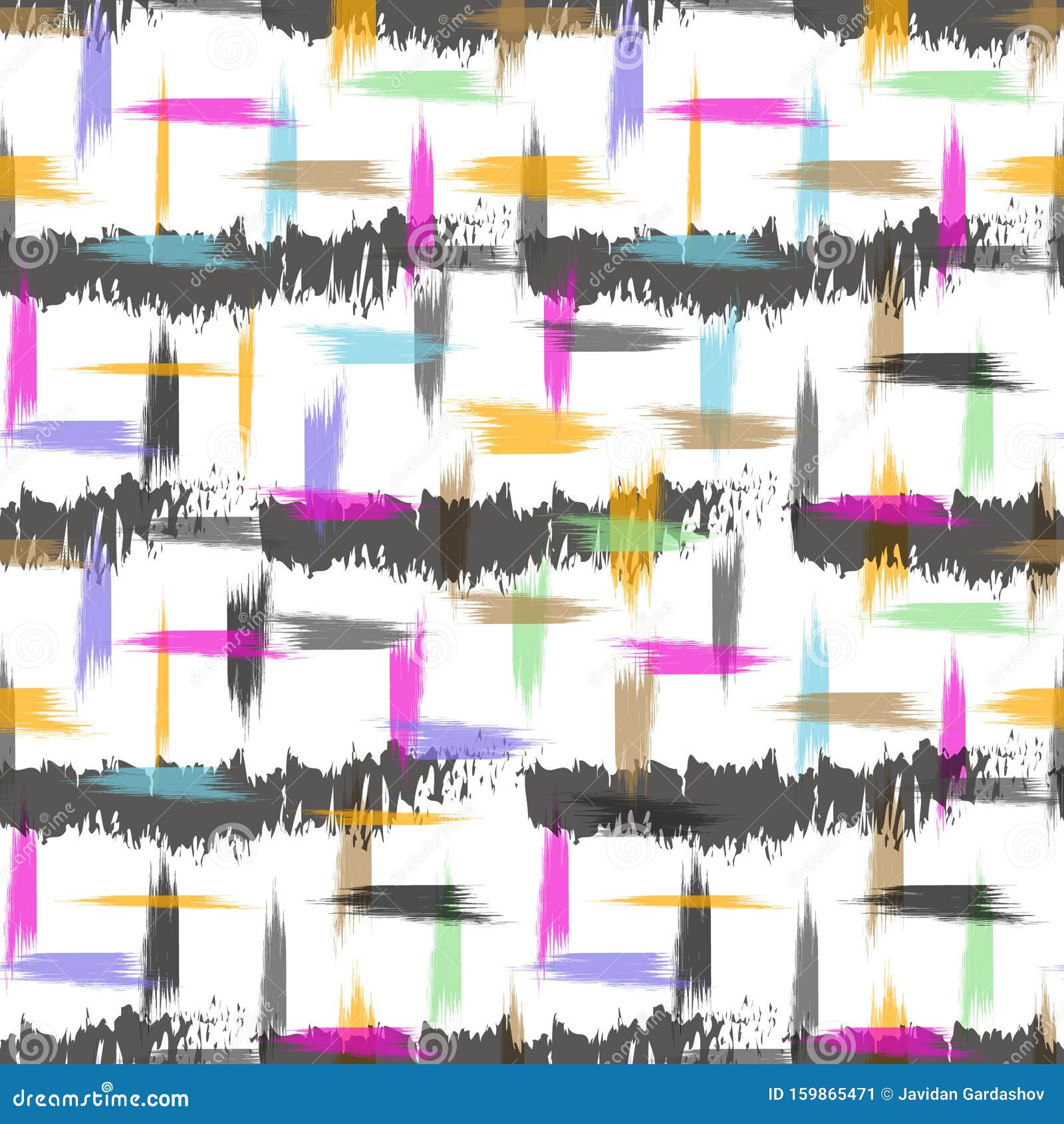 Color Ink Blots Seamless Whrite Background EPS10 Stock Vector ...