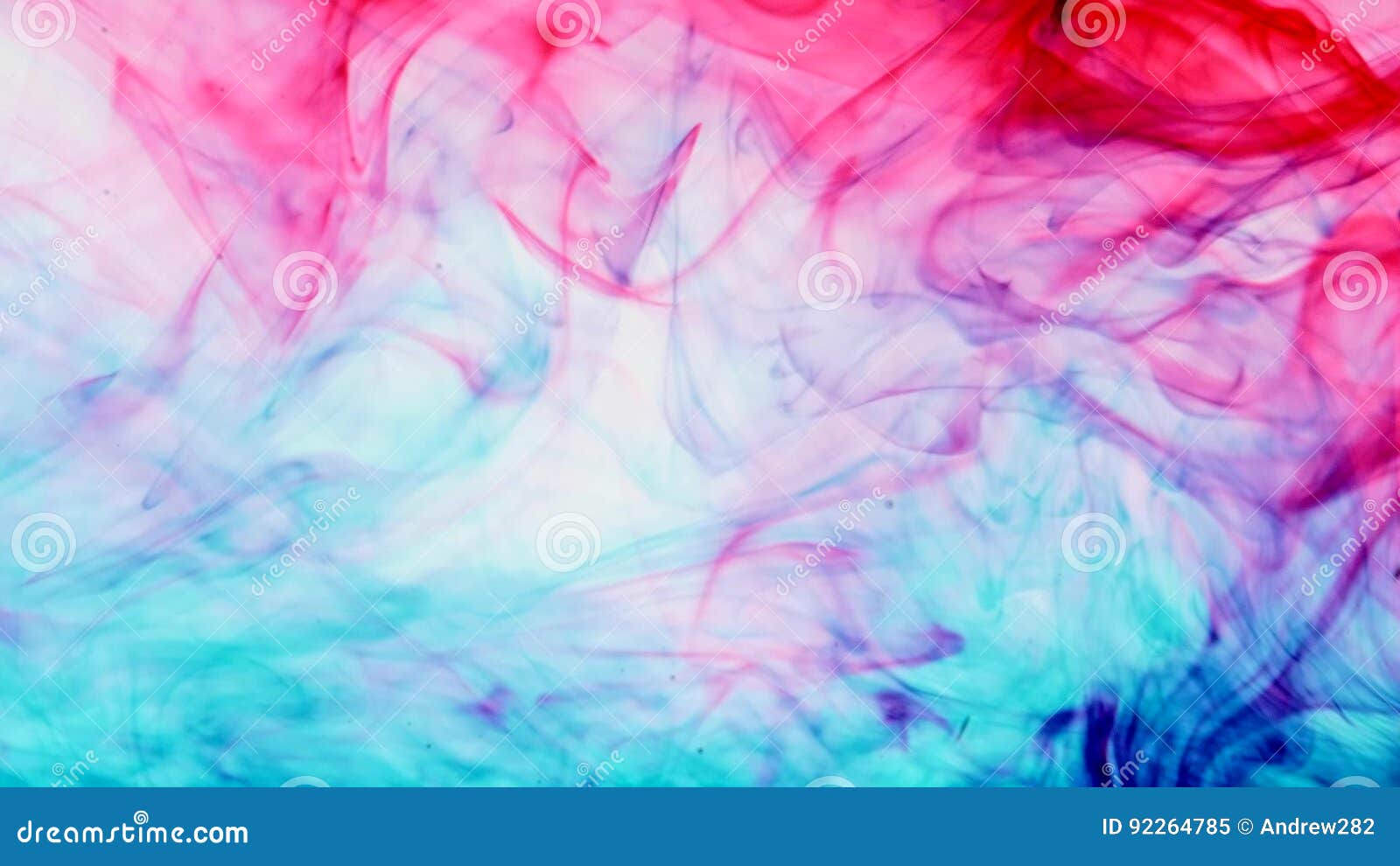 Color Ink Flowing in Water on White Background Stock Image - Image of ...
