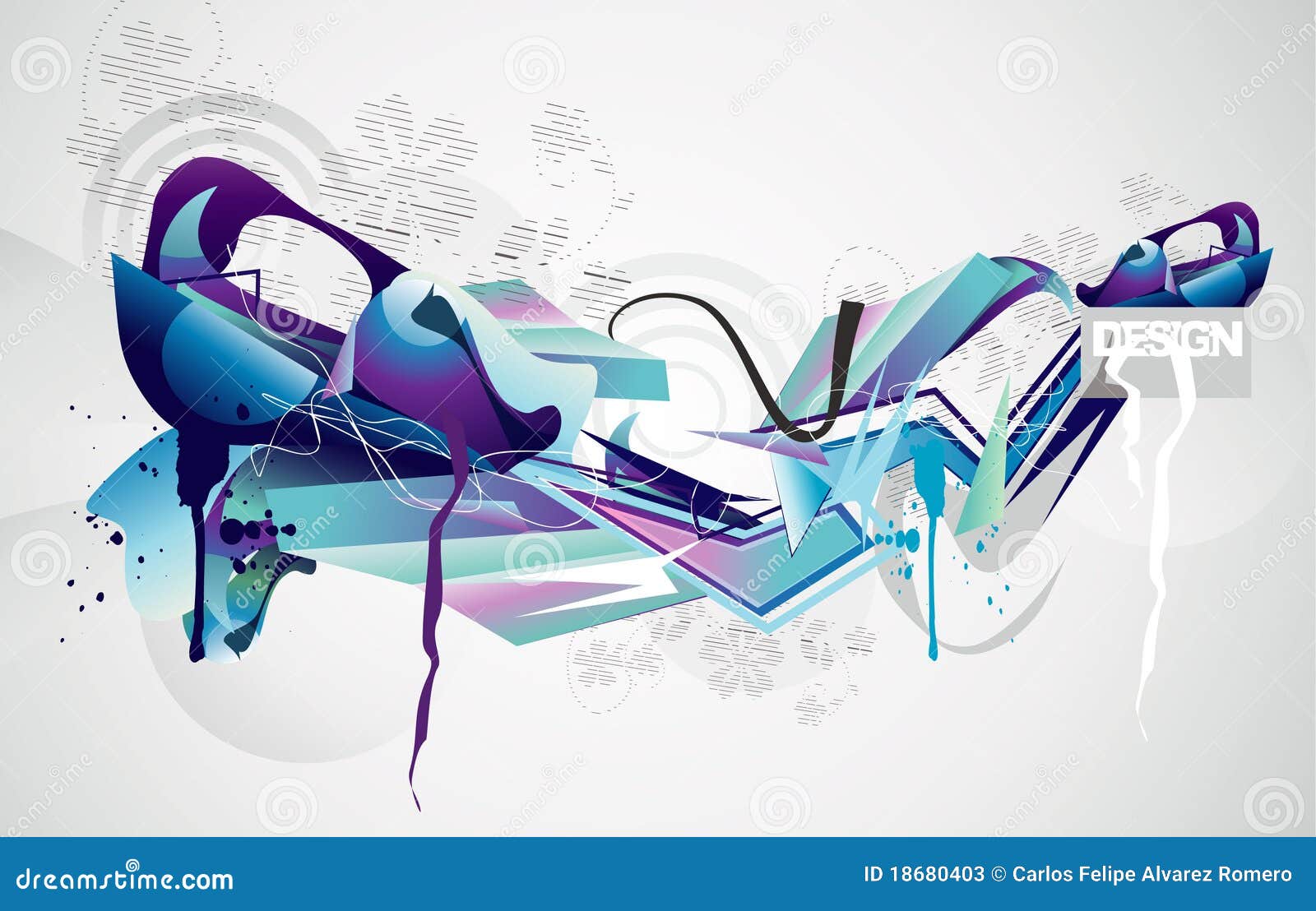 Color ink illustration stock vector. Illustration of fantasy - 18680403