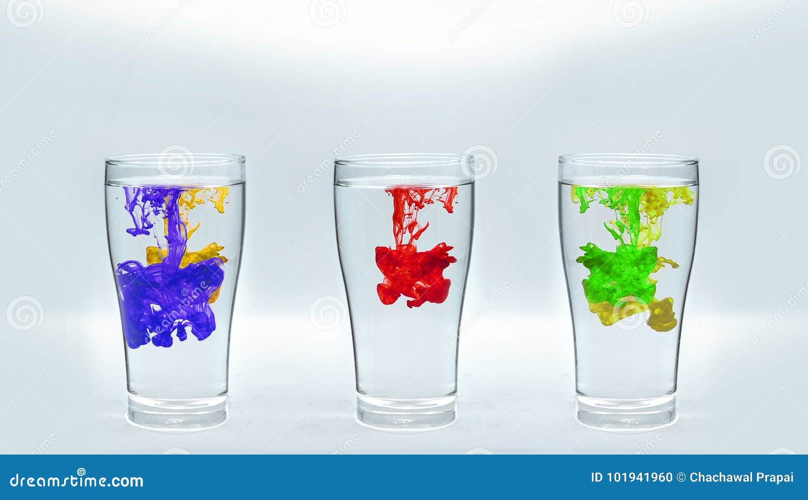 Color Ink Inside a Glass of Water. Stock Photo - Image of vivid ...
