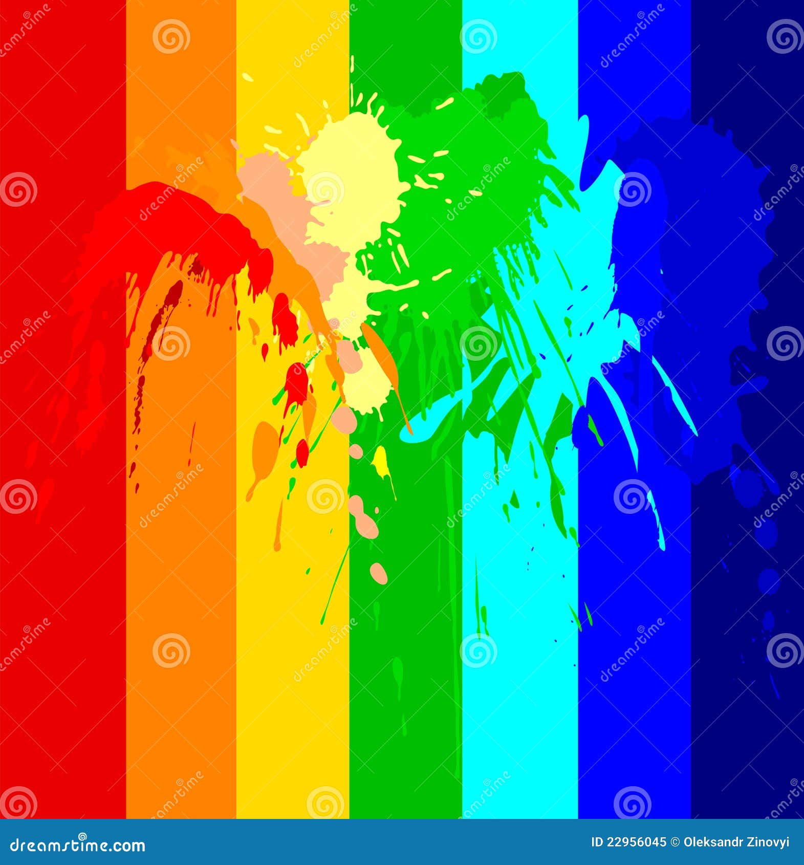 Color ink splash stock vector. Illustration of green - 22956045