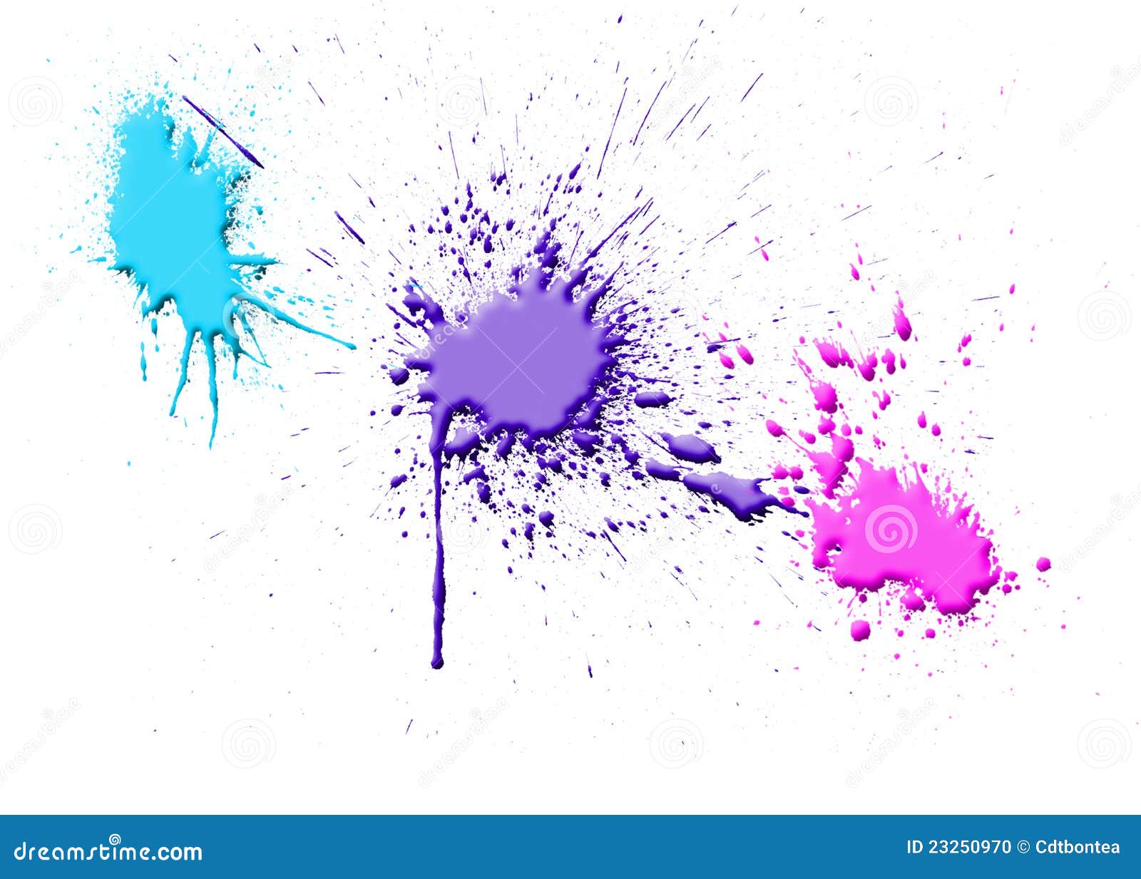 Color ink splash stock illustration. Illustration of blue - 23250970