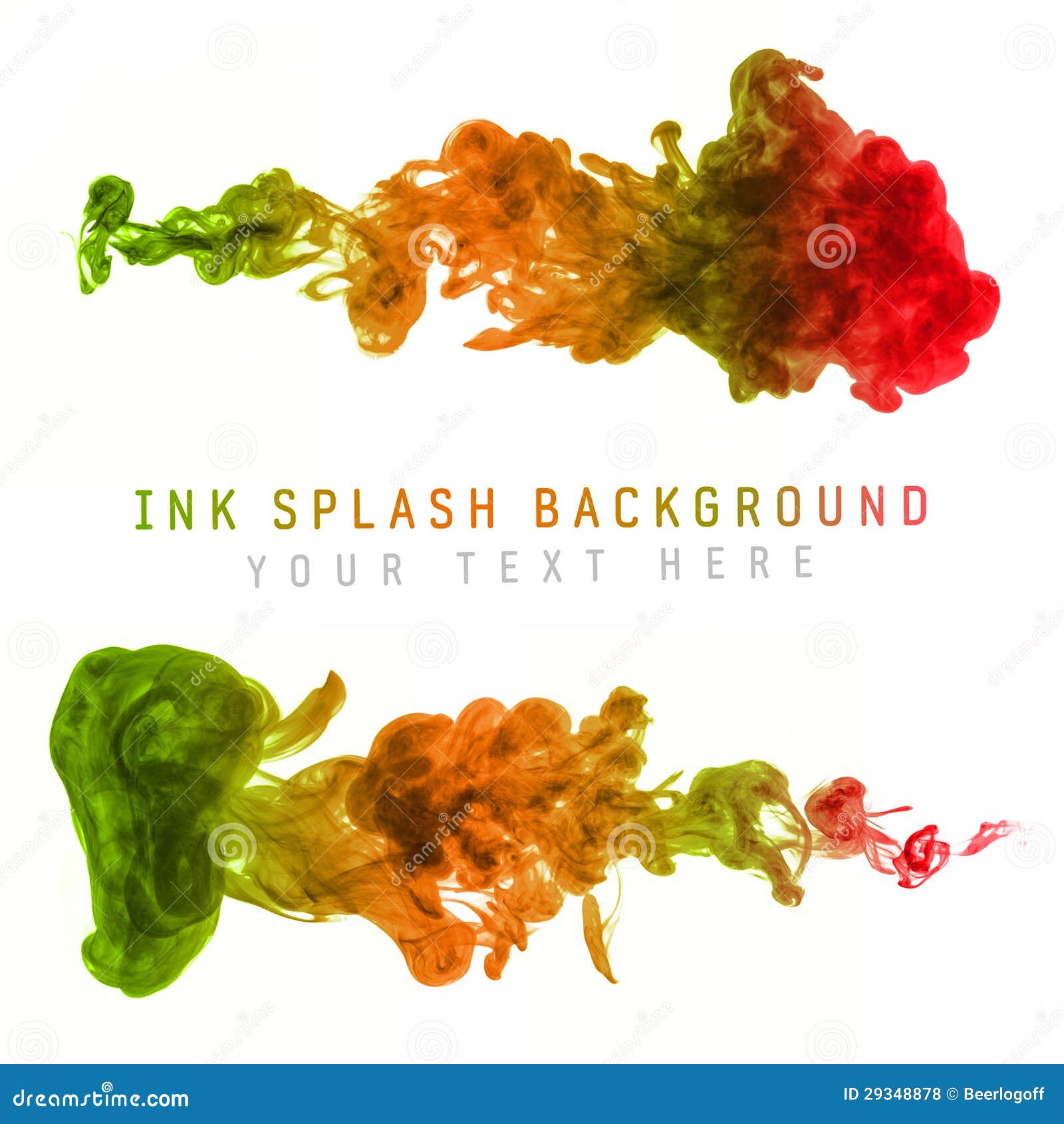 Color Ink Splash stock illustration. Illustration of fantasy - 29348878