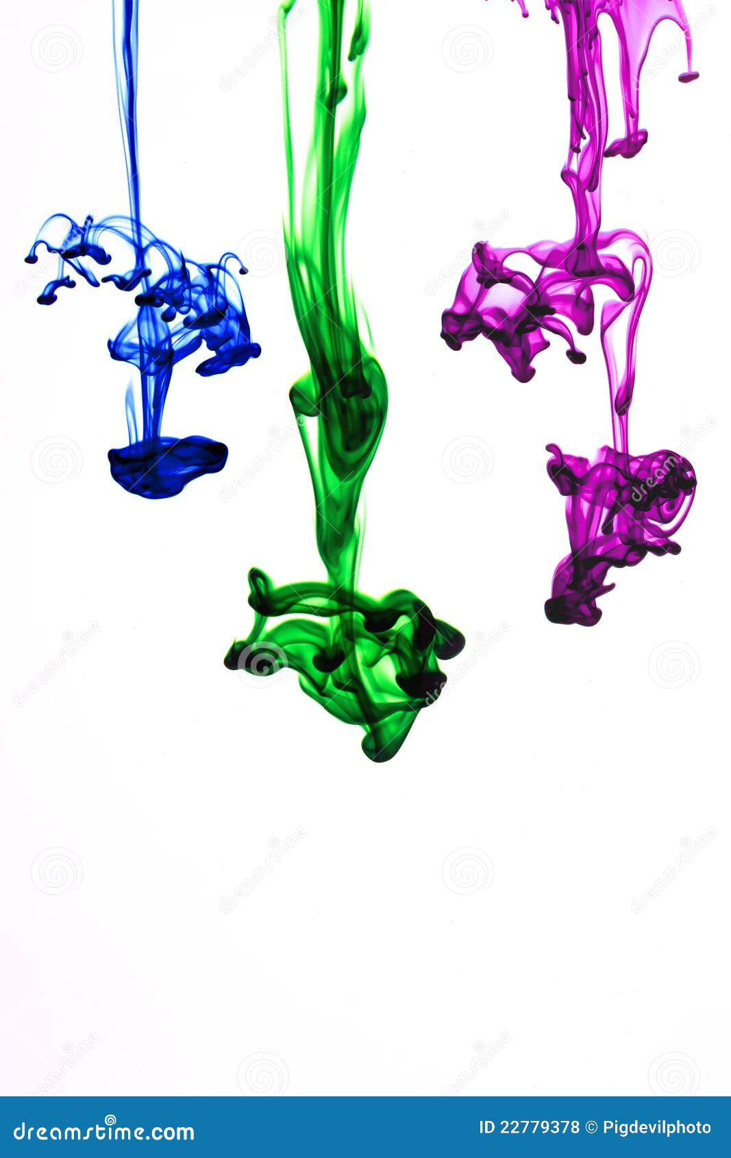 Color ink in water stock photo. Image of motion, transparent - 22779378