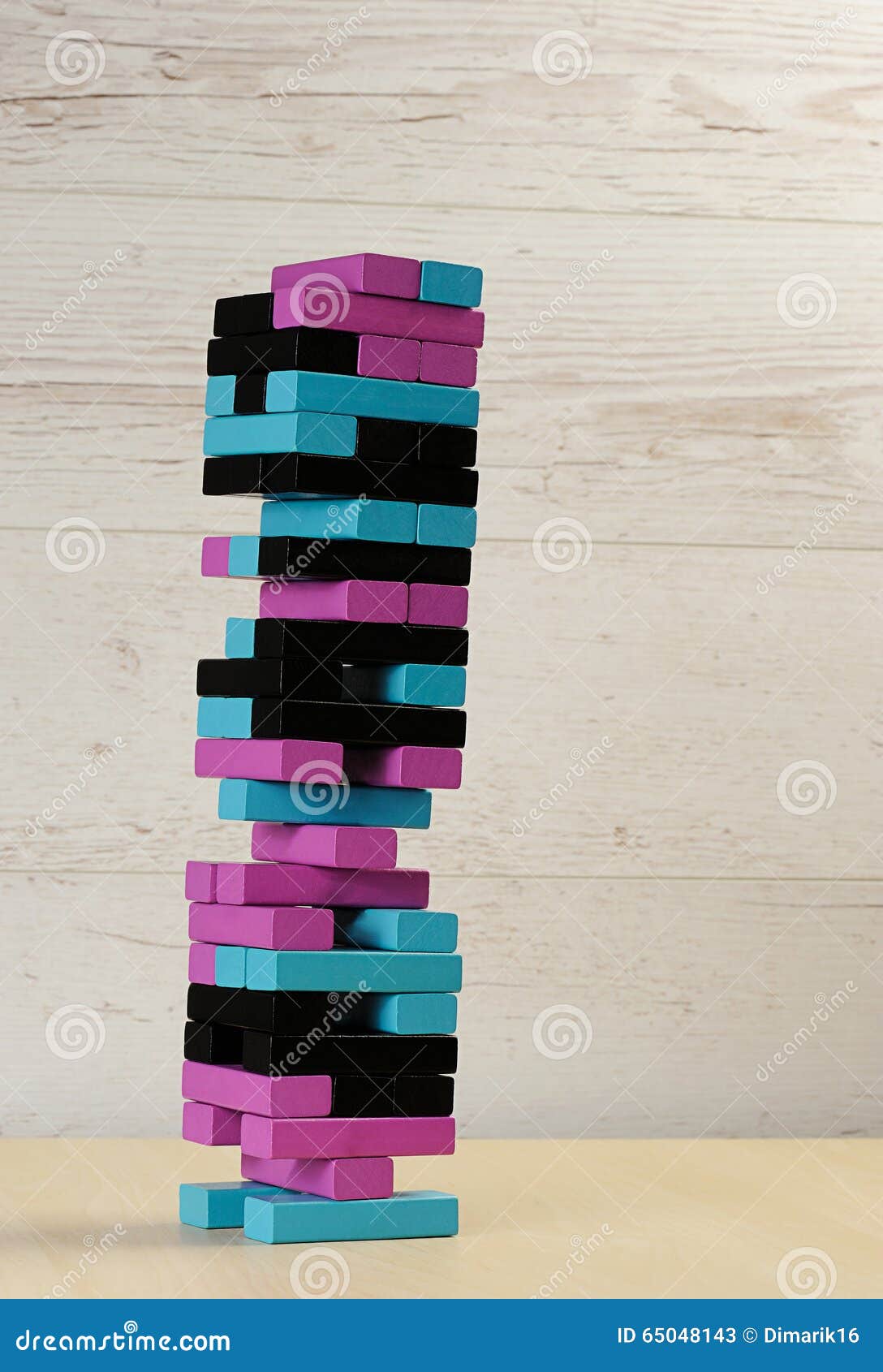 Color jenga tower stock image. Image of puzzle, pile - 65048143