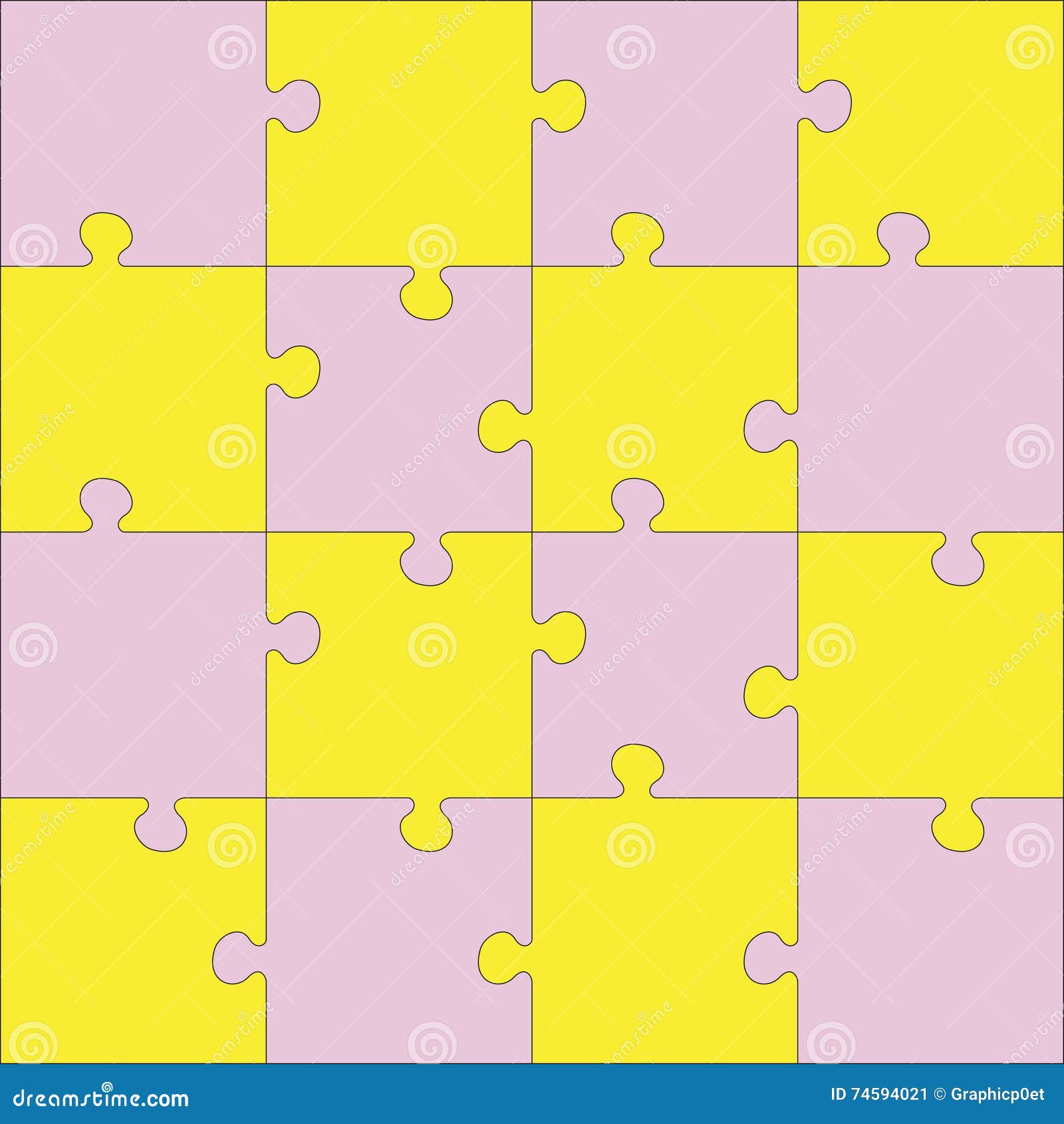 Color Jigsaw puzzle_03_01 stock vector. Illustration of background ...