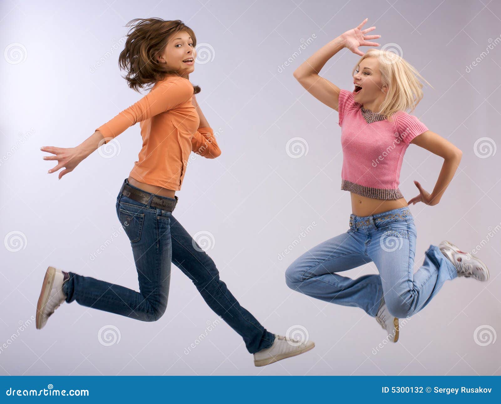 Color jumping stock photo. Image of bend, dancing, dancer - 5300132