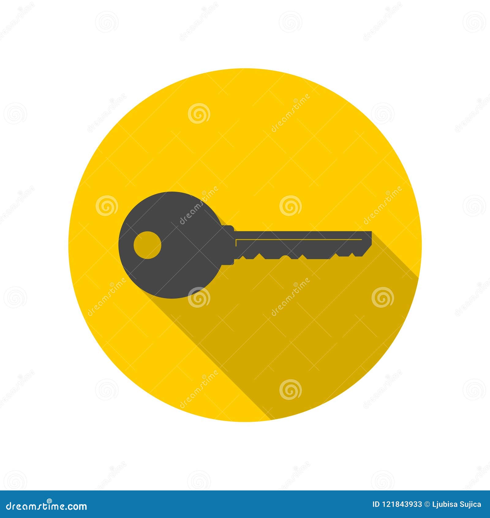 Color key flat icon stock vector. Illustration of panel - 121843933