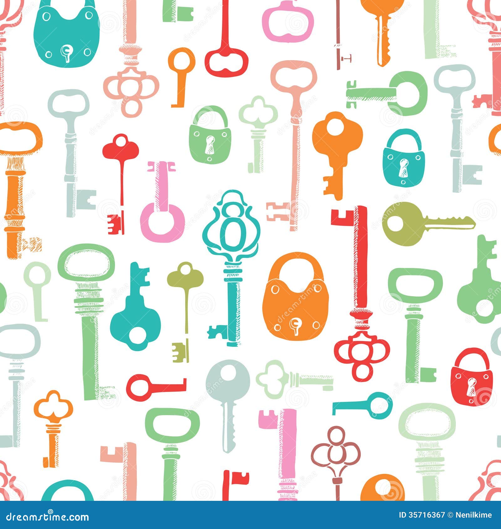 Color keys pattern stock vector. Illustration of hardware - 35716367