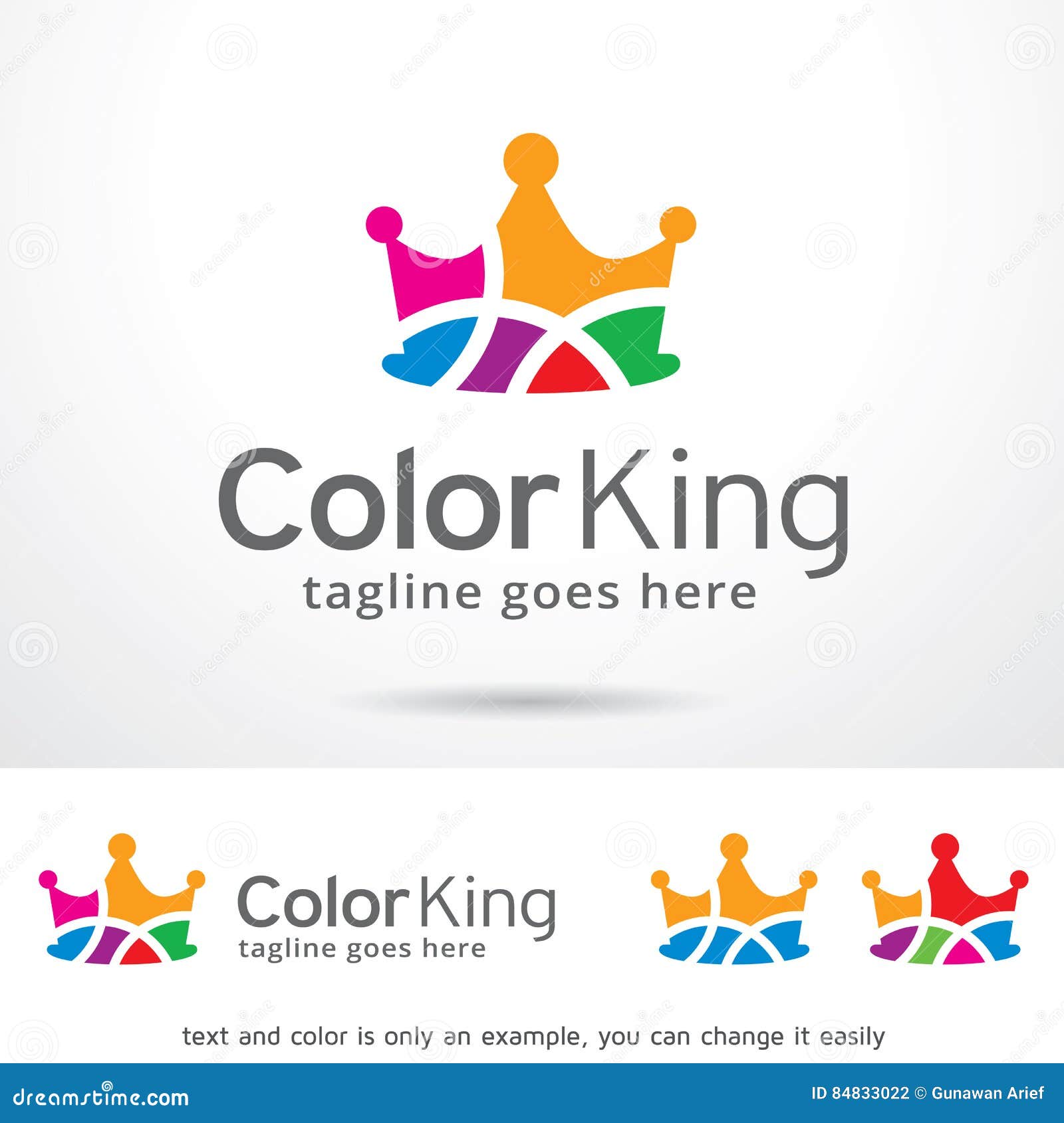 Color King Logo Template Design Vector Stock Vector - Illustration of ...