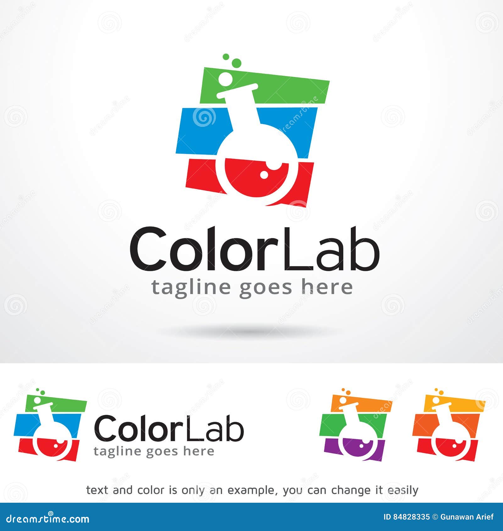 Color Lab Logo Template Design Vector Stock Vector - Illustration of ...