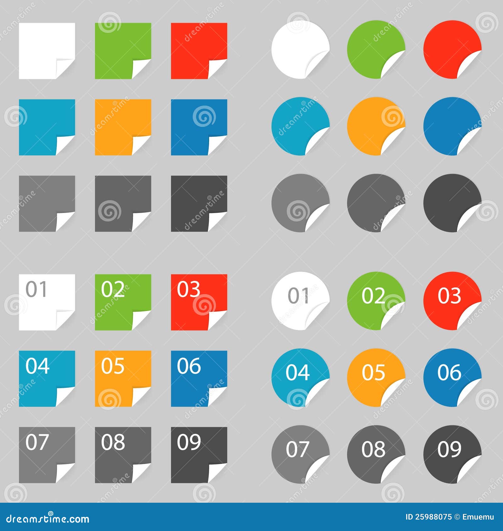 Color labels stock vector. Illustration of label, quality - 25988075