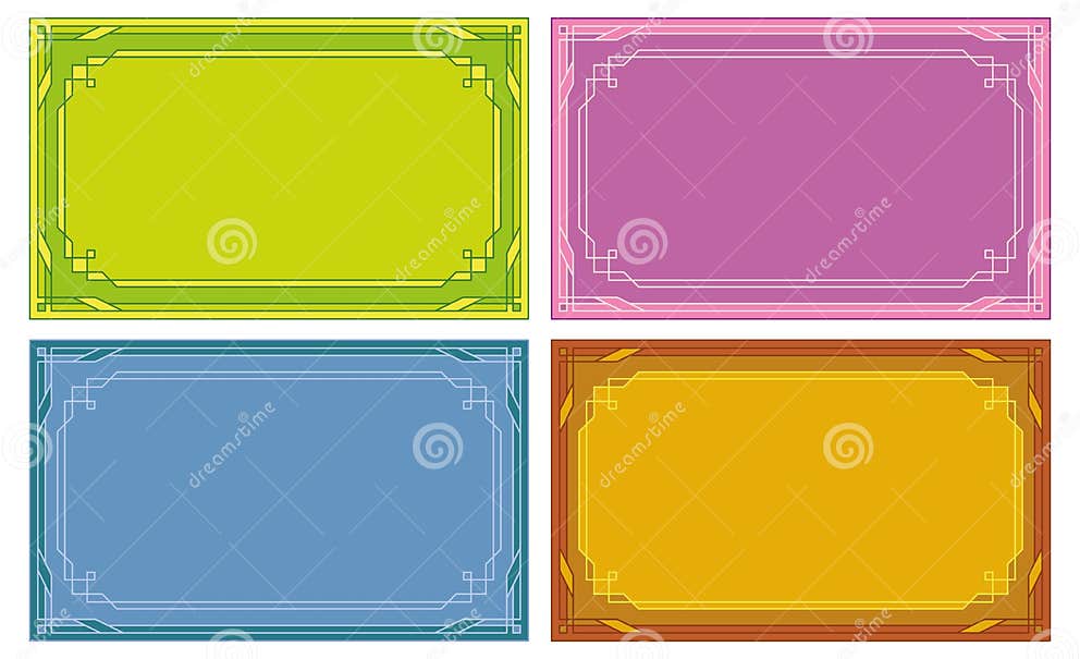 Color Labels, Tags, Cards, Set Stock Vector - Illustration of ...