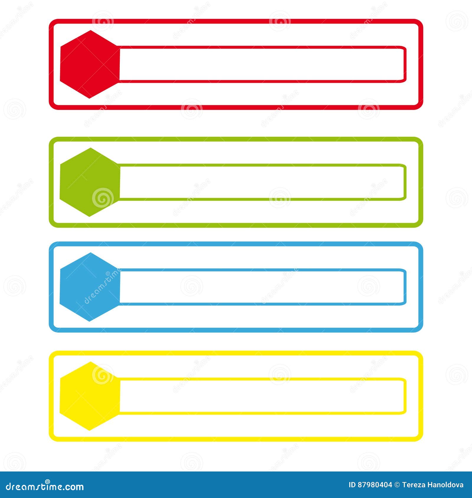 Color Labels on White Background Stock Vector - Illustration of badge ...