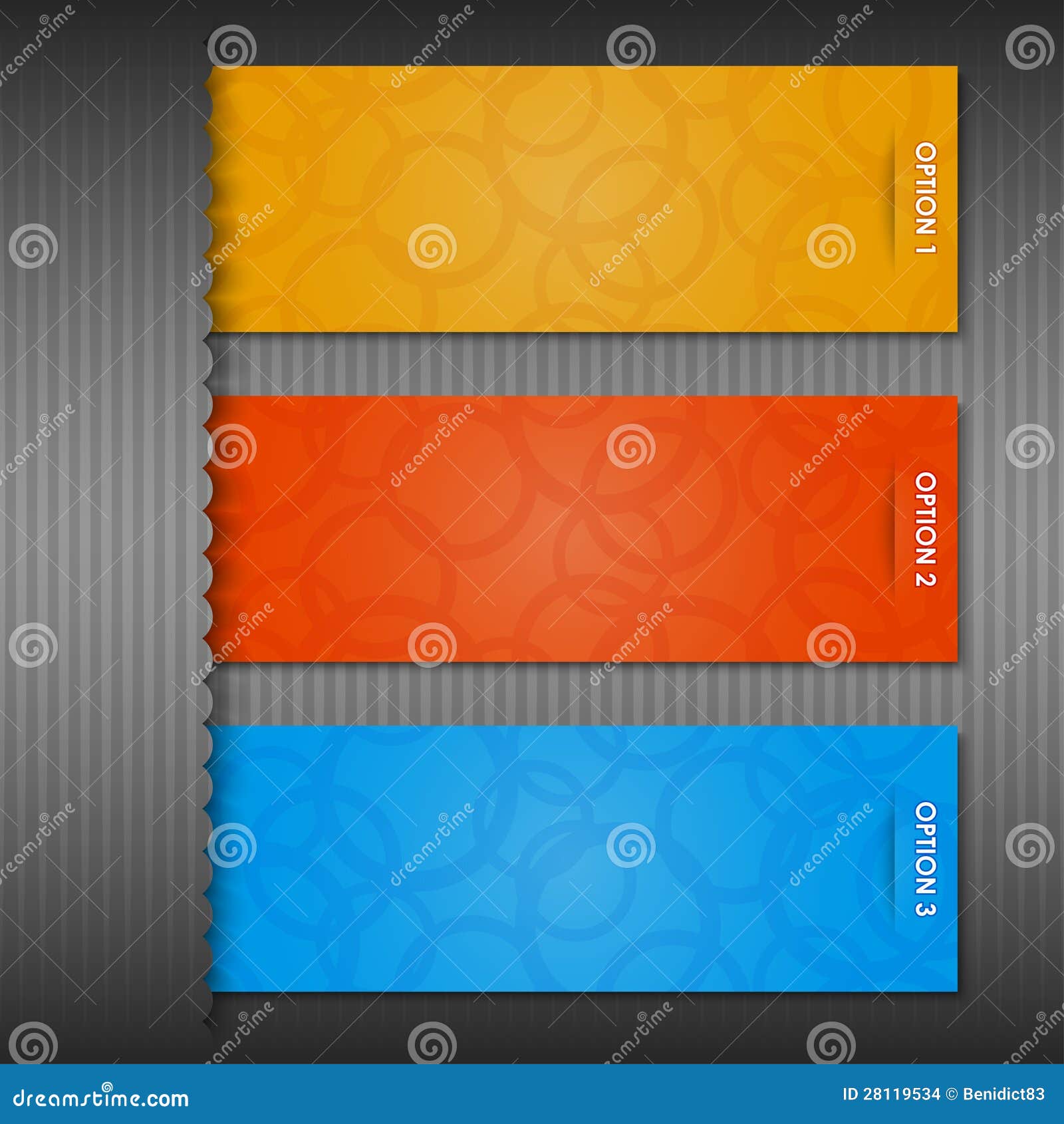 Color Labels for Your Text (on Grey) Stock Vector - Illustration of ...