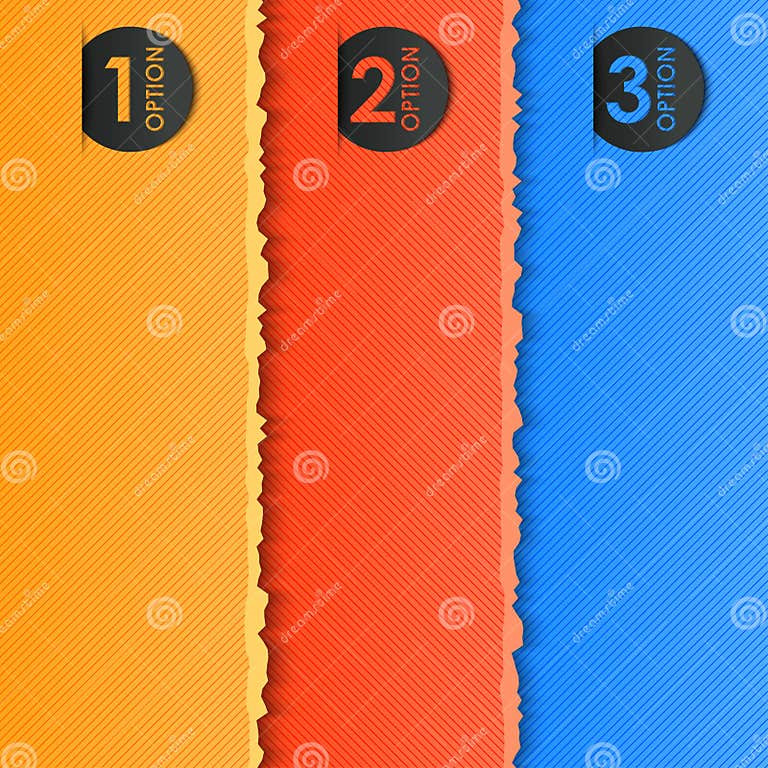 Color Labels for Your Text (with Torn Effect) Stock Vector ...