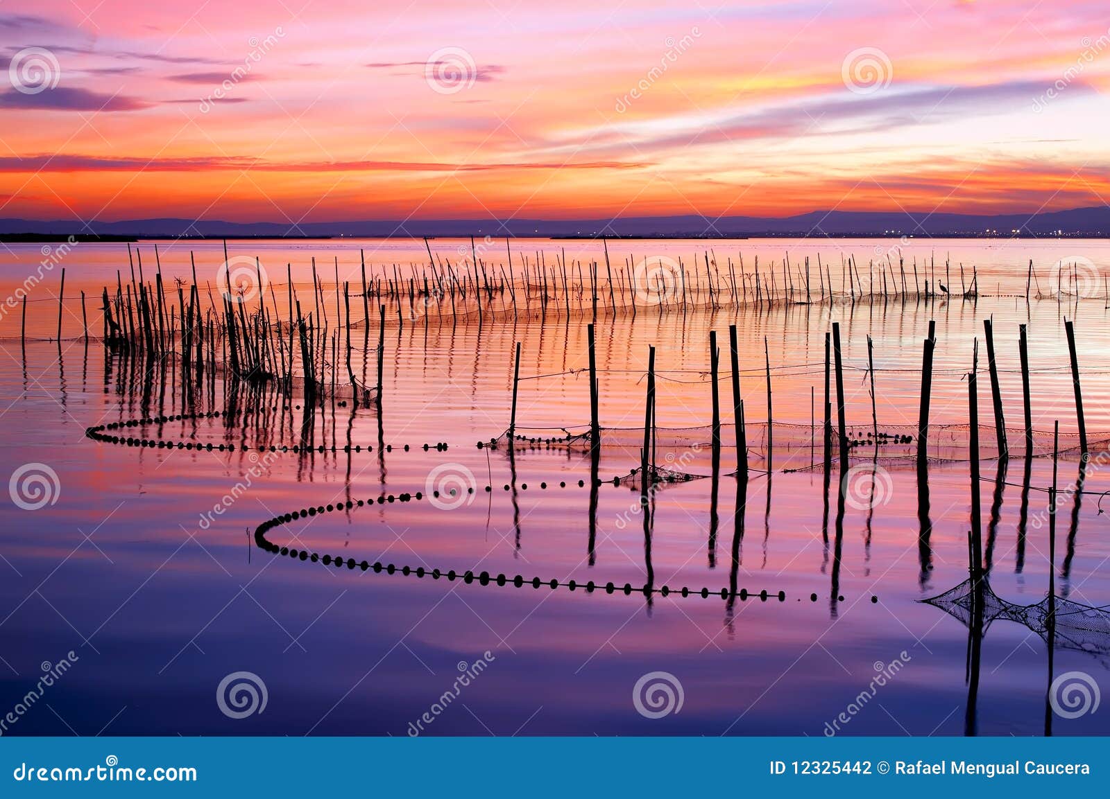 Color lake stock photo. Image of landscape, ocean, sunset - 12325442