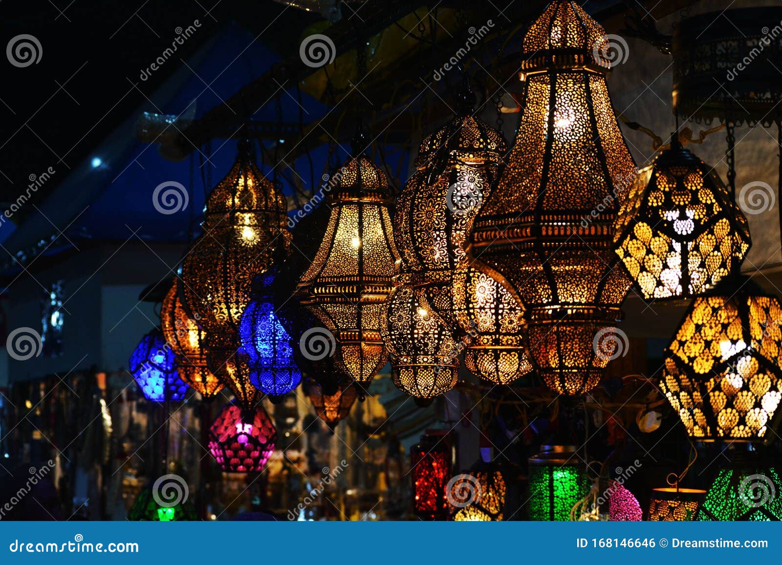 Color of lanterns stock photo. Image of catch, moment - 168146646