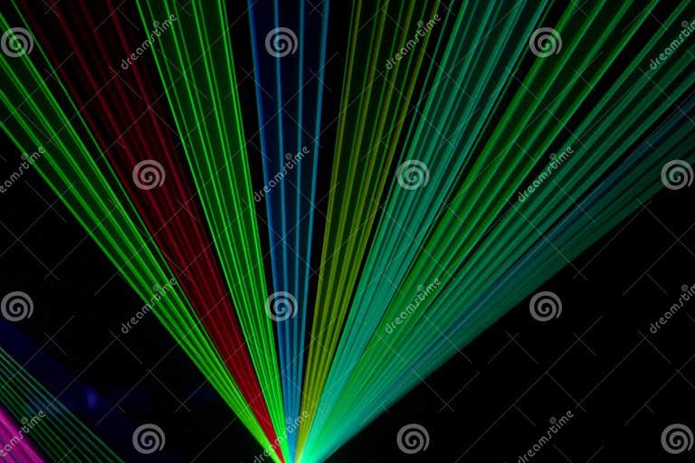 Color laser beams stock photo. Image of yellow, fantail - 11127586