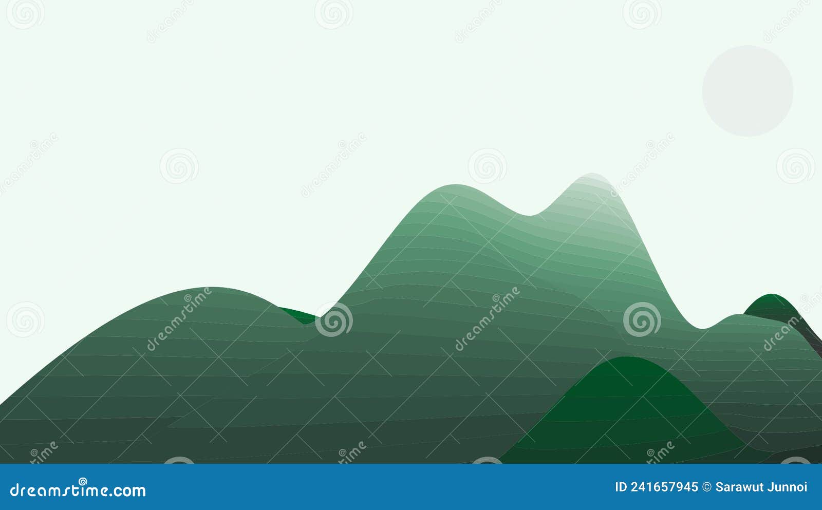 Color Layer of Mountain Geometry Contour Line with Hill and Forest ...