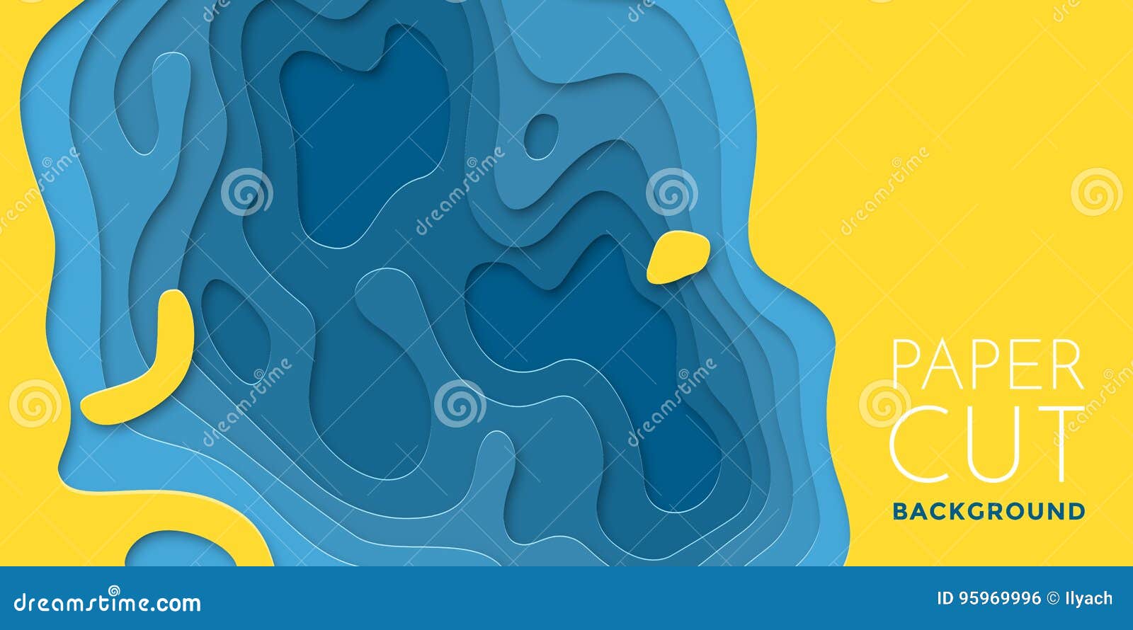 Color Layers Paper 3D Papercut Multi Paper Cut Vector Background Banner ...