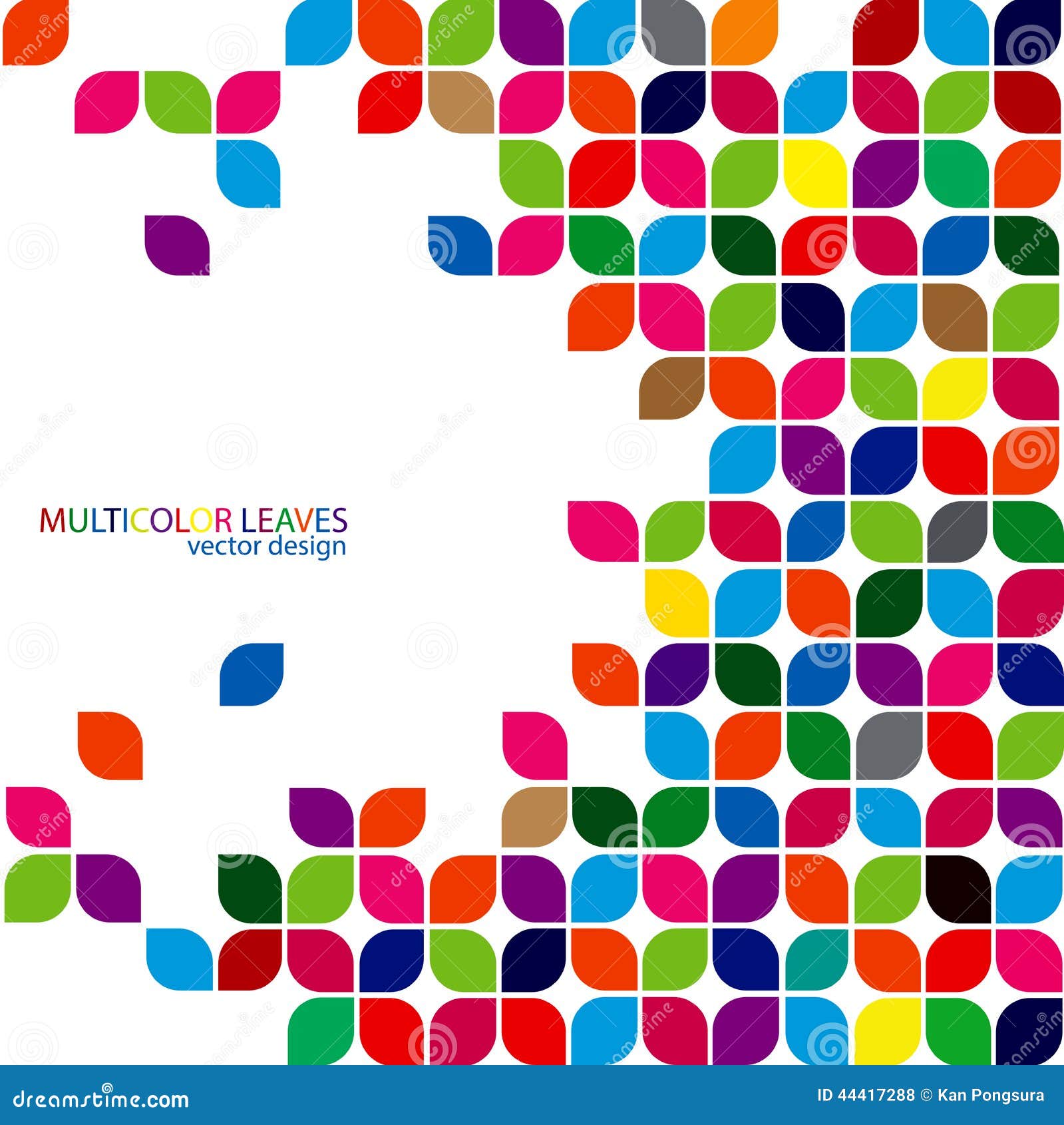 Color Leaf design stock vector. Illustration of spring - 44417288