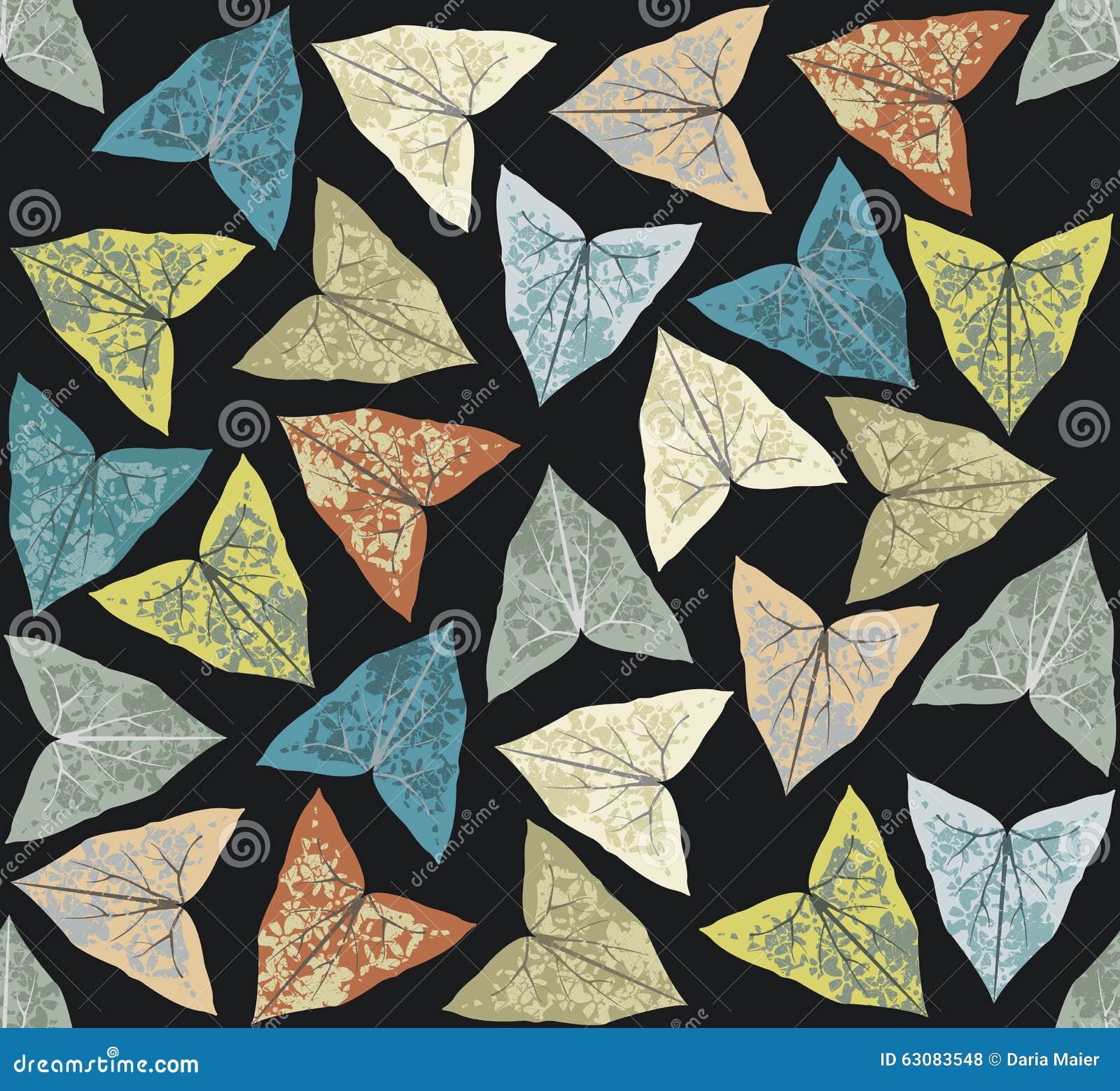 Color Leaf Pattern stock vector. Illustration of natural - 63083548