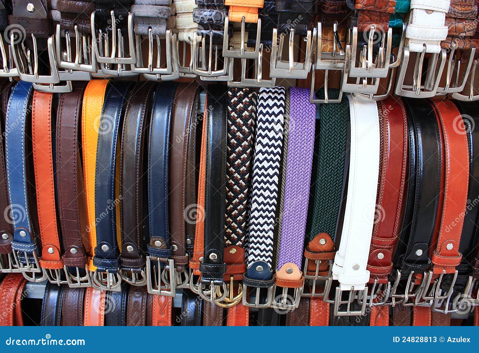 Color leather belts stock image. Image of business, detail - 24828813