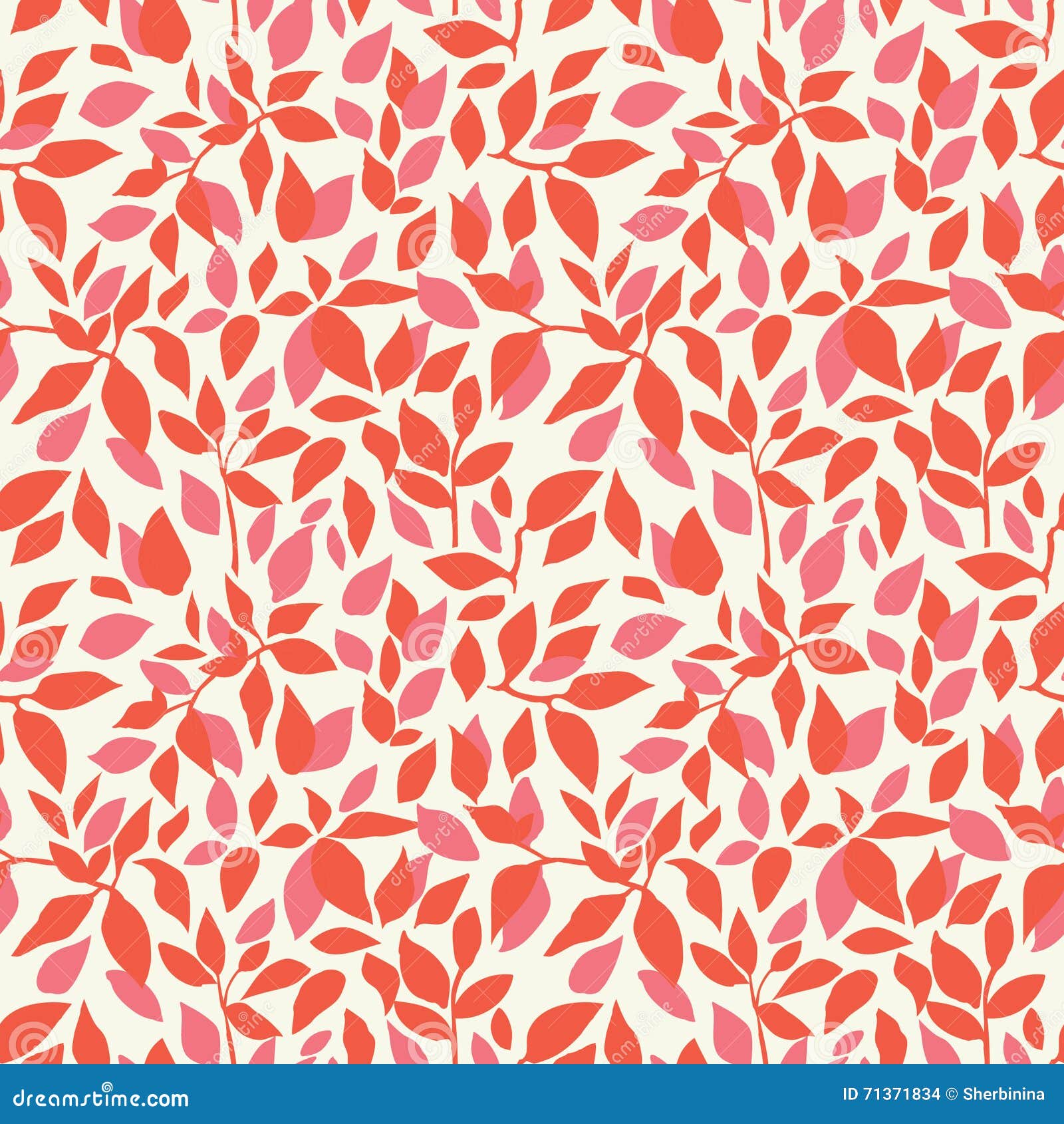 Color leaves pattern stock vector. Illustration of element - 71371834