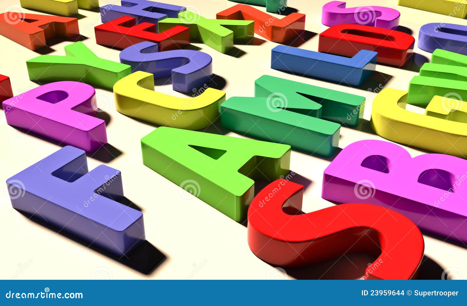Color letters stock illustration. Illustration of schooling - 23959644