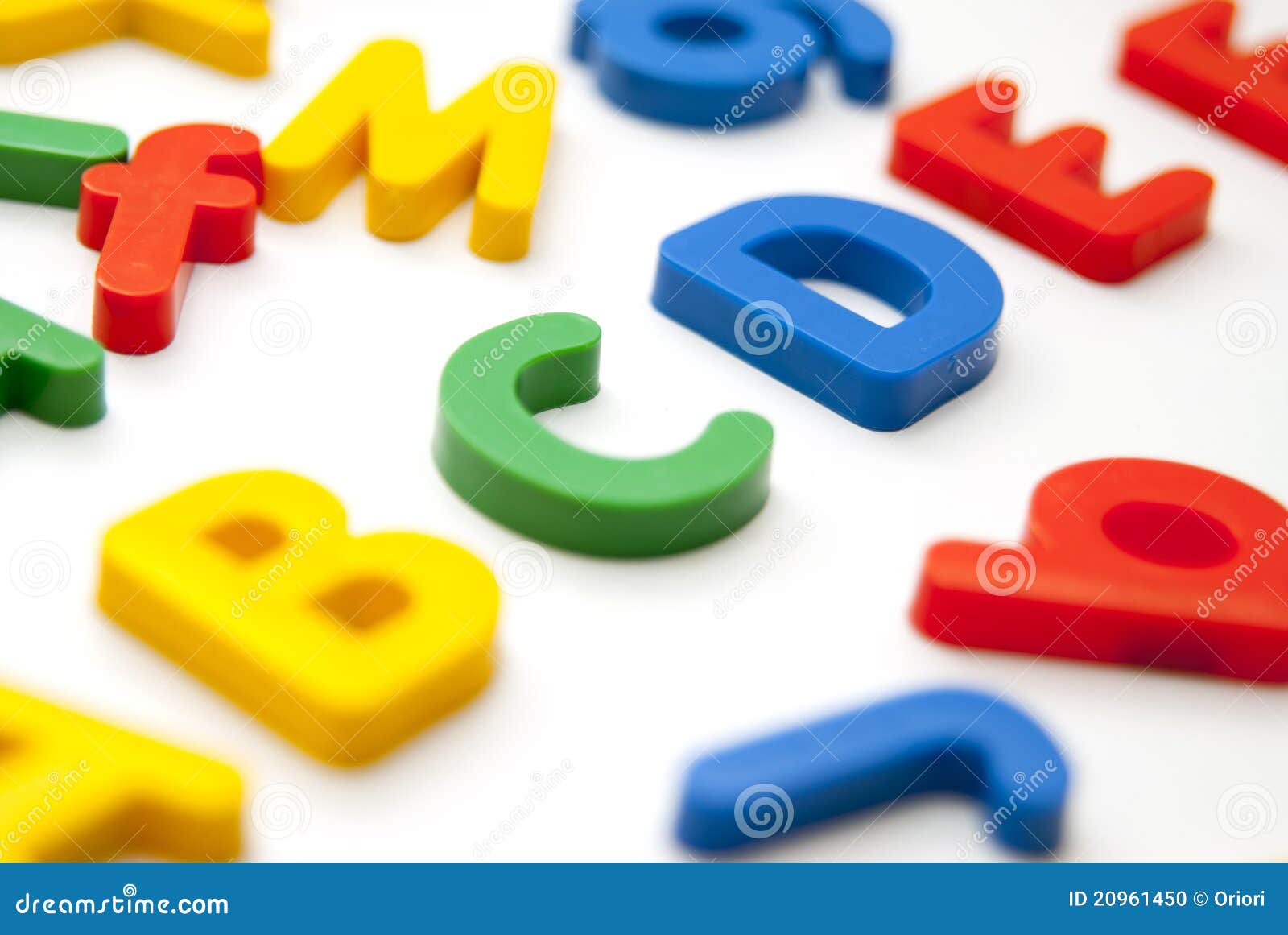 Color letters isolated stock photo. Image of blue, orange - 20961450