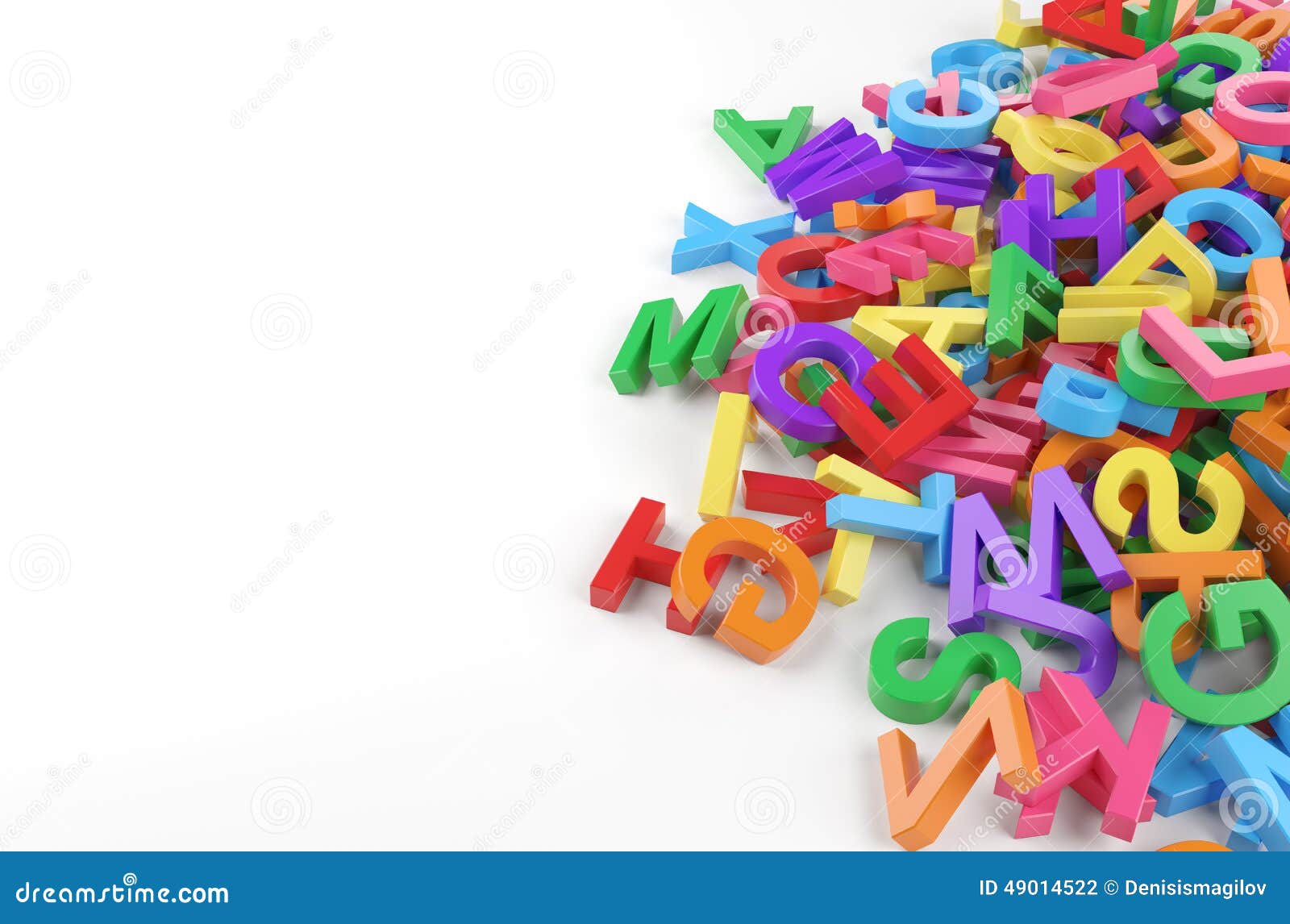 Color letters stock illustration. Illustration of learn - 49014522