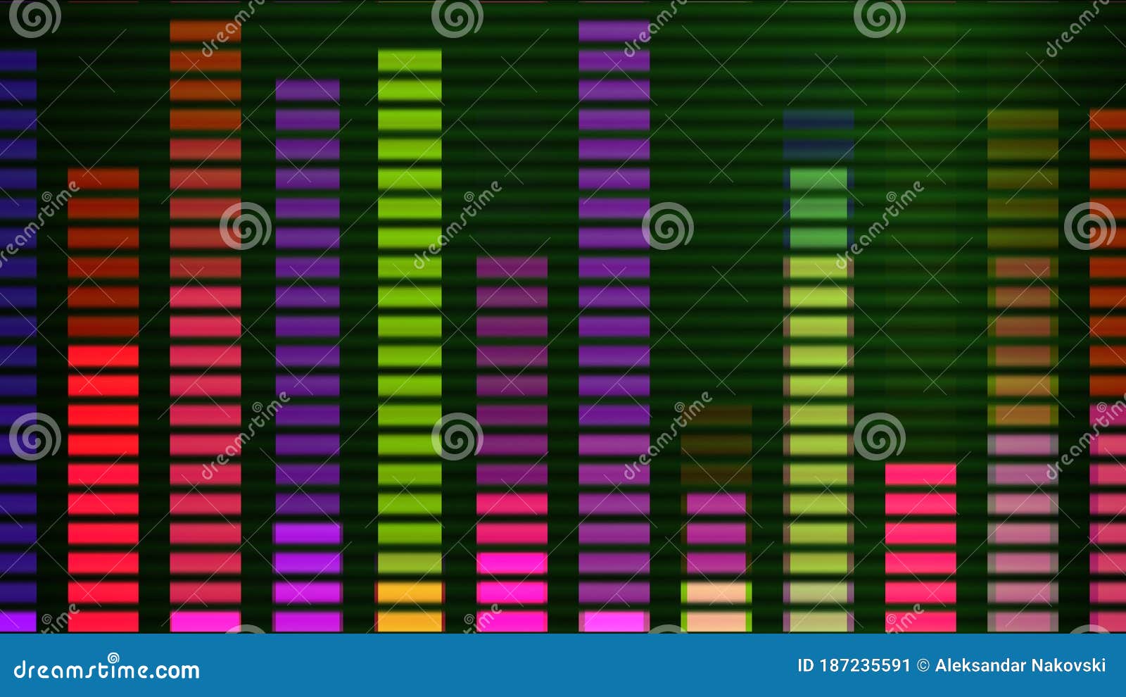 Levels Vu Audio Led Level Meter Stock Illustration - Illustration of ...