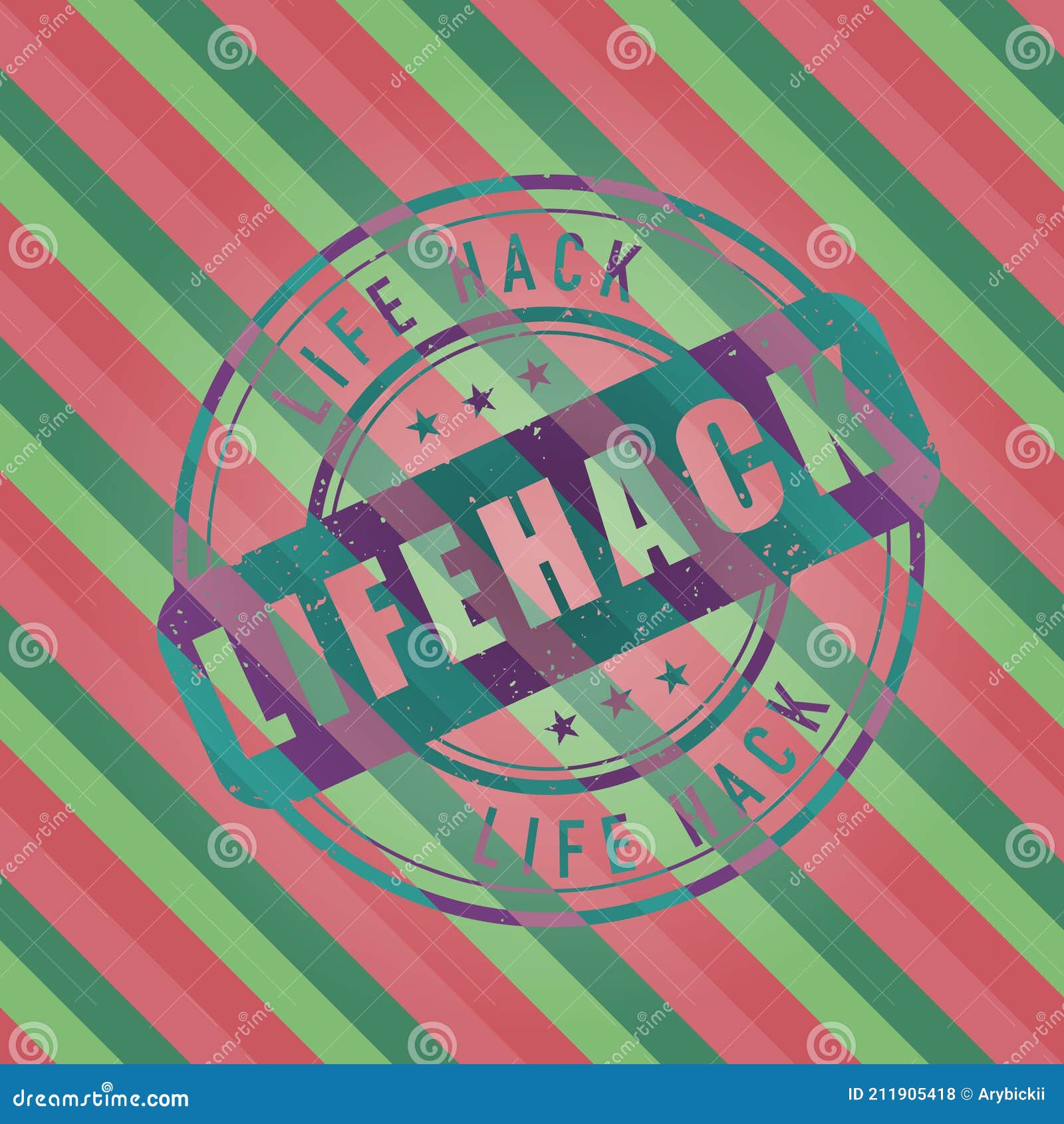 Lifehack Vector Stamp | CartoonDealer.com #184949416