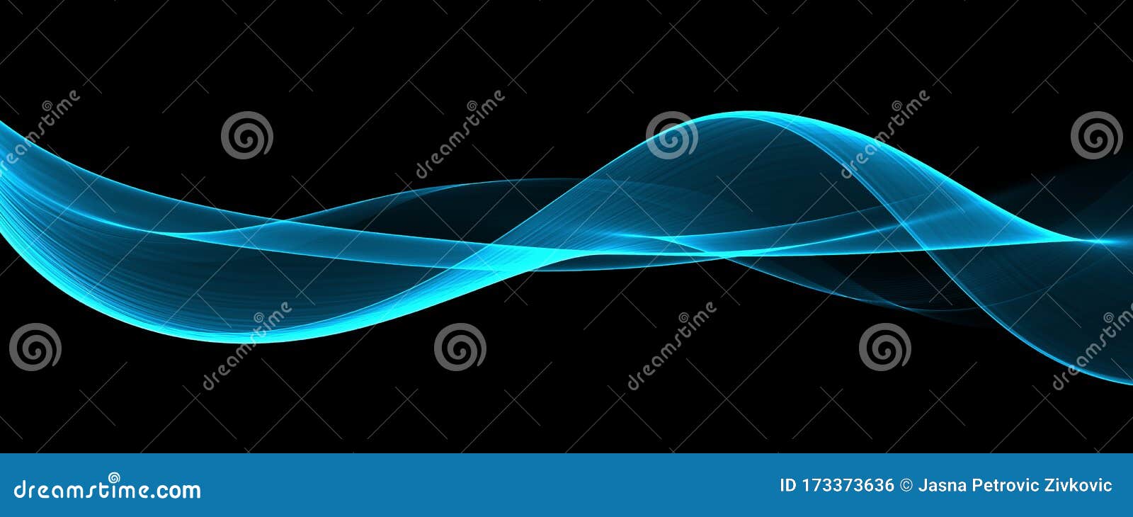 Color Light Blue Abstract Waves Design Stock Illustration ...