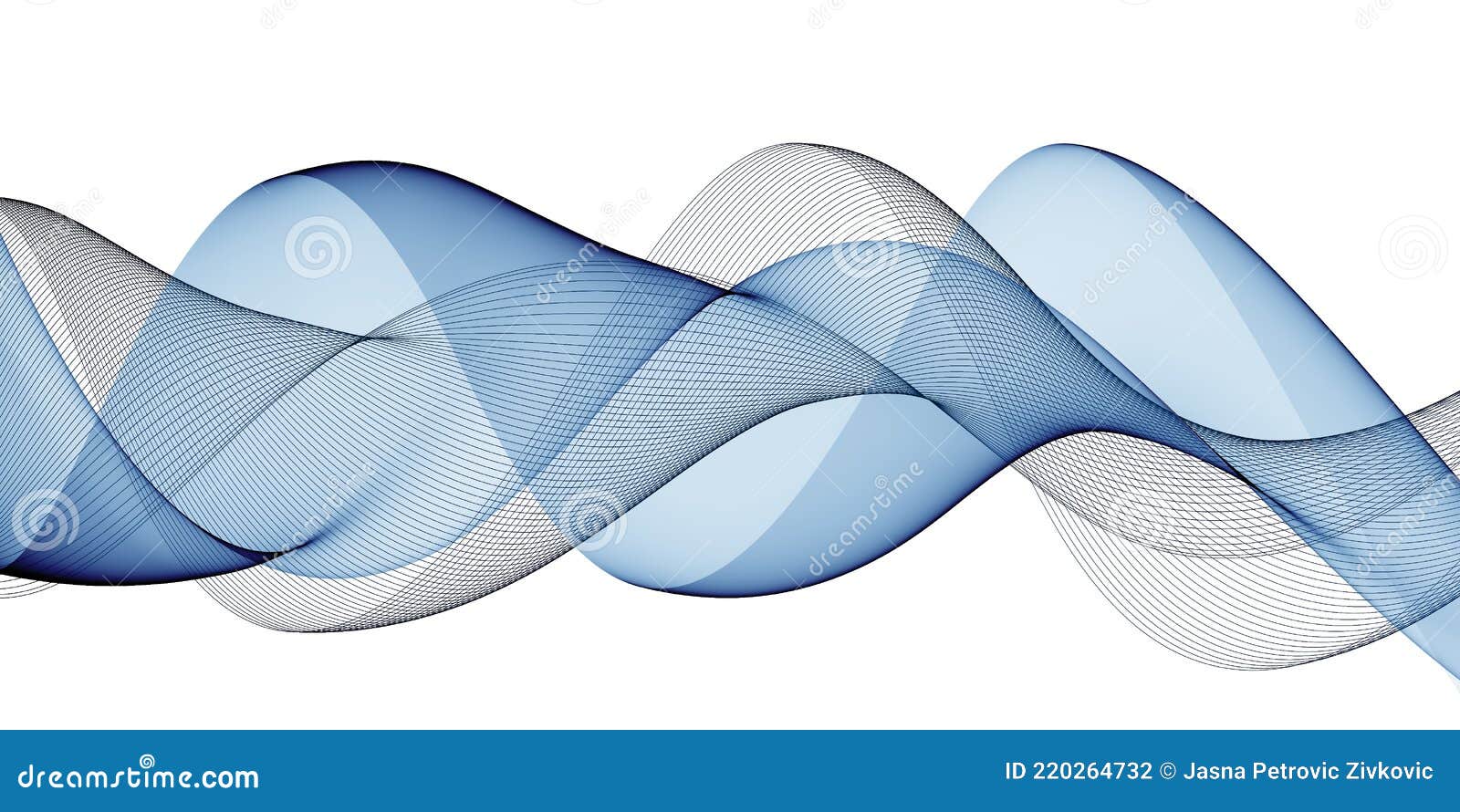 Color Light Blue Abstract Waves Design Stock Illustration ...