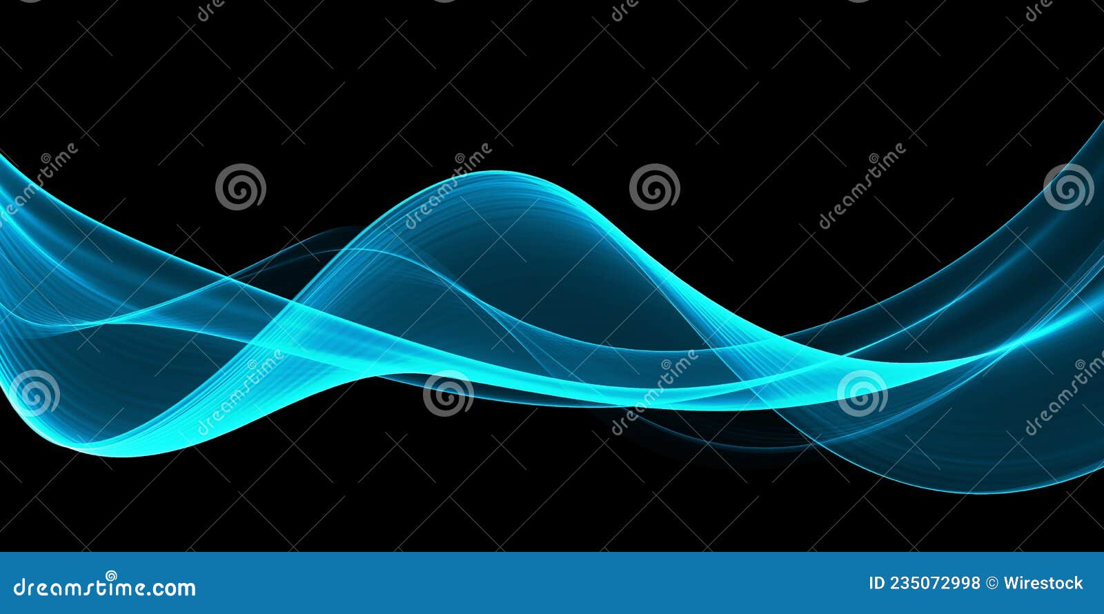 Color Light Blue Abstract Waves Design Stock Illustration ...