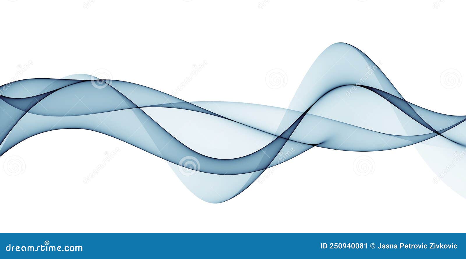 Color Light Blue Abstract Waves Design Stock Illustration ...