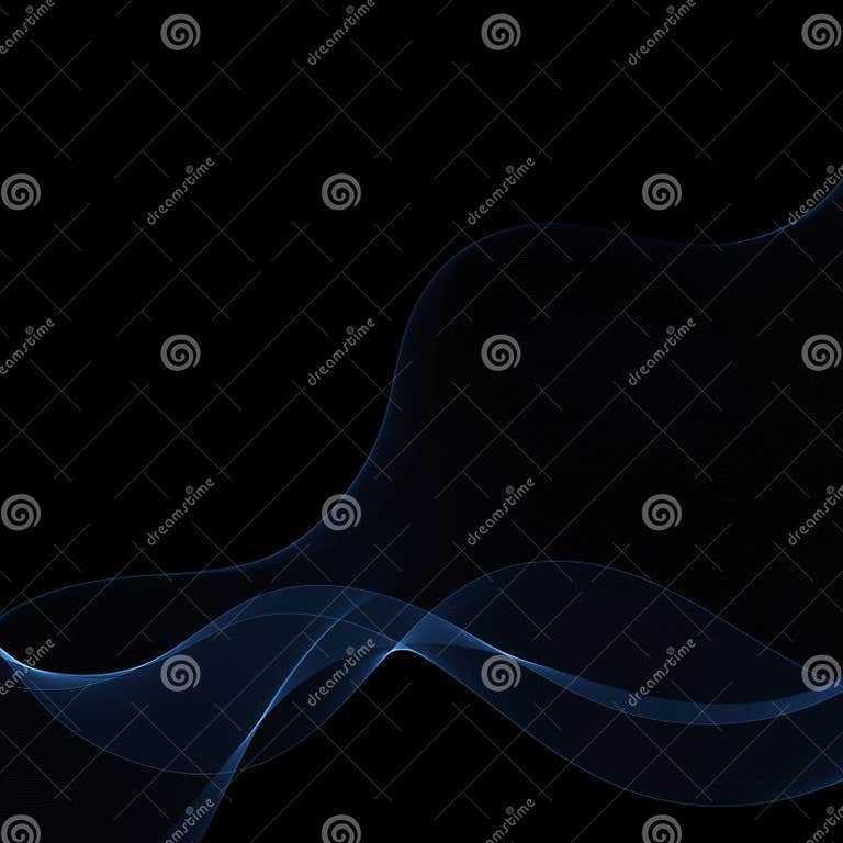 Color Light Blue on Black Background. Abstract Waves Design. Eps 10 ...