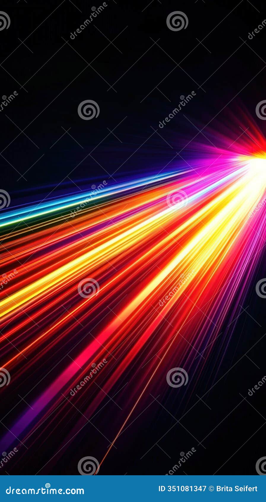 A Color Light Effect, Creating a Sense of Speed, Light and Movement ...