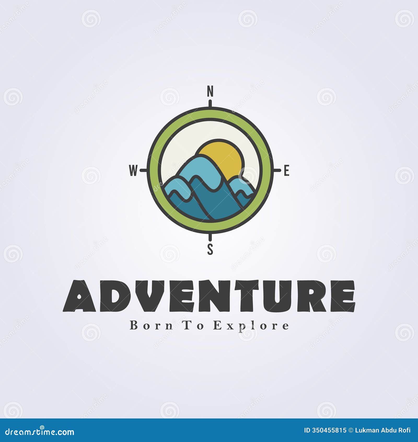 Mountain Compass Logo Design, Brand Identity Logos Designs Vector ...