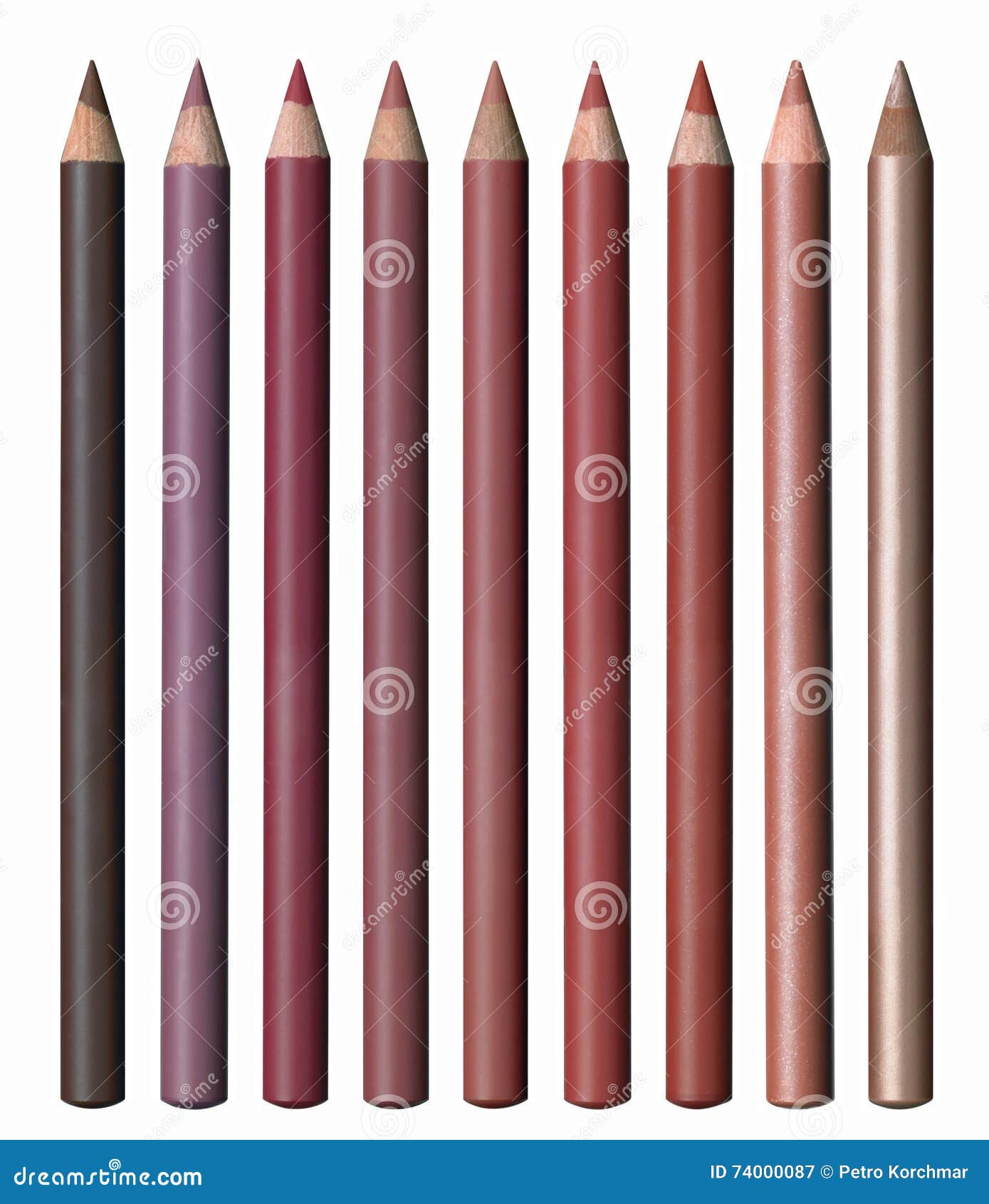 Color liners stock illustration. Illustration of pencil - 74000087