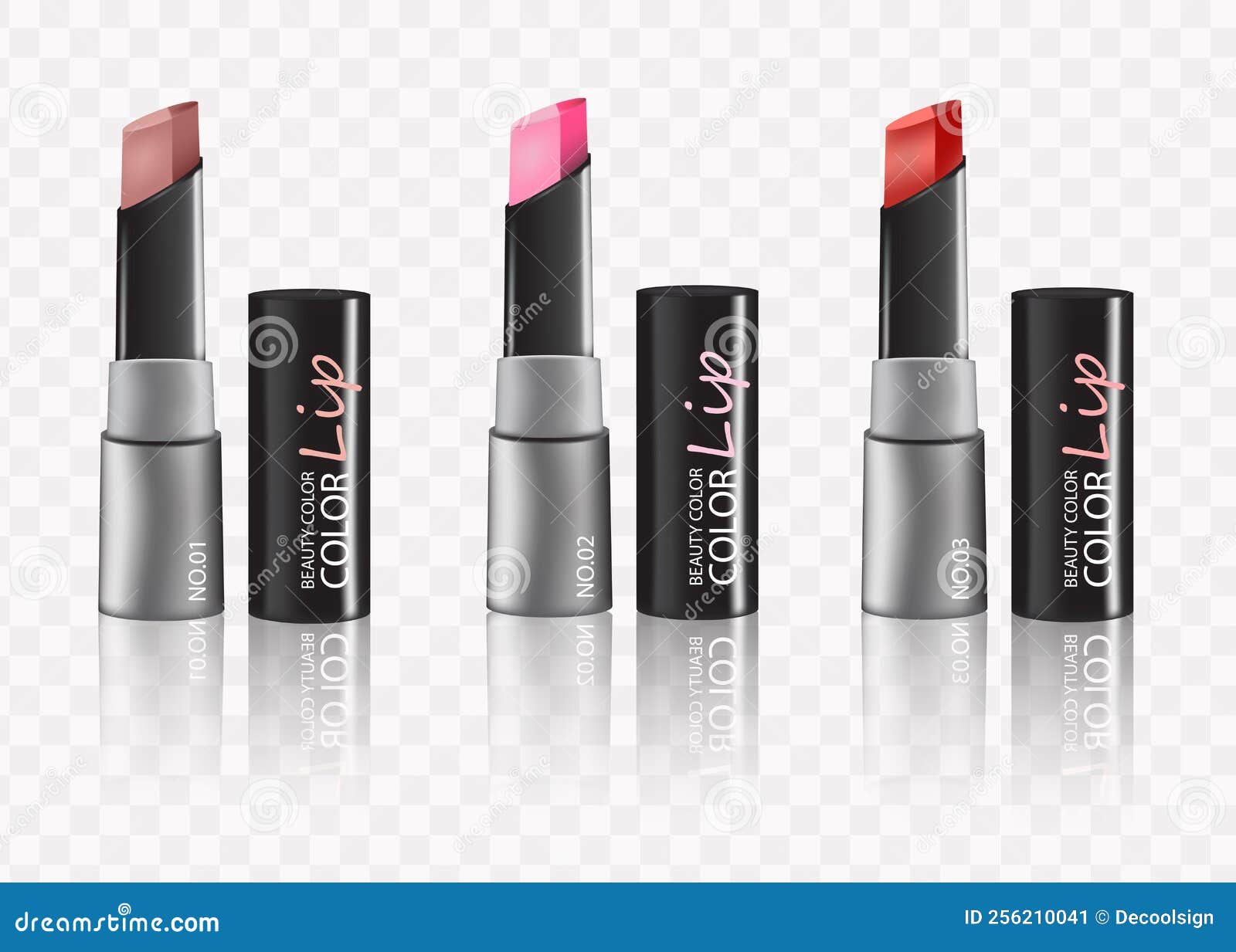 Set Of Color Lipsticks. Sexy Sweet Lips. Royalty-Free Illustration ...