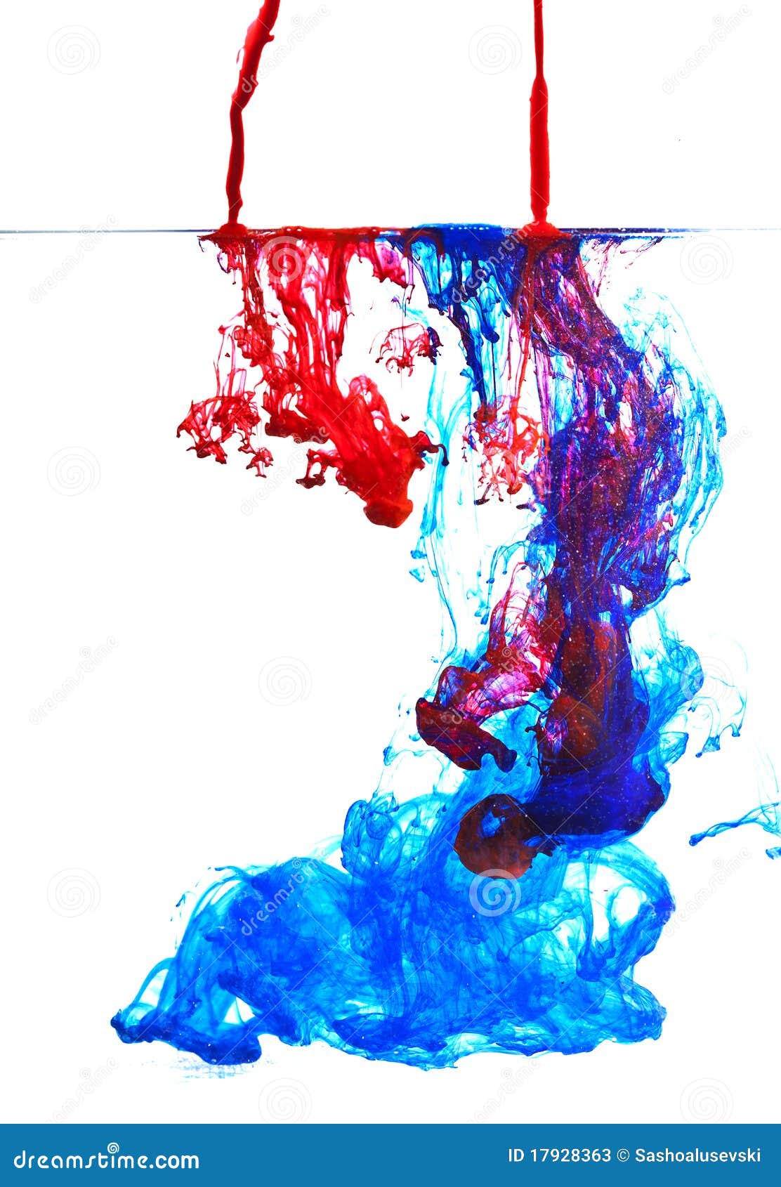 Color liquid in water stock image. Image of concept, colour - 17928363